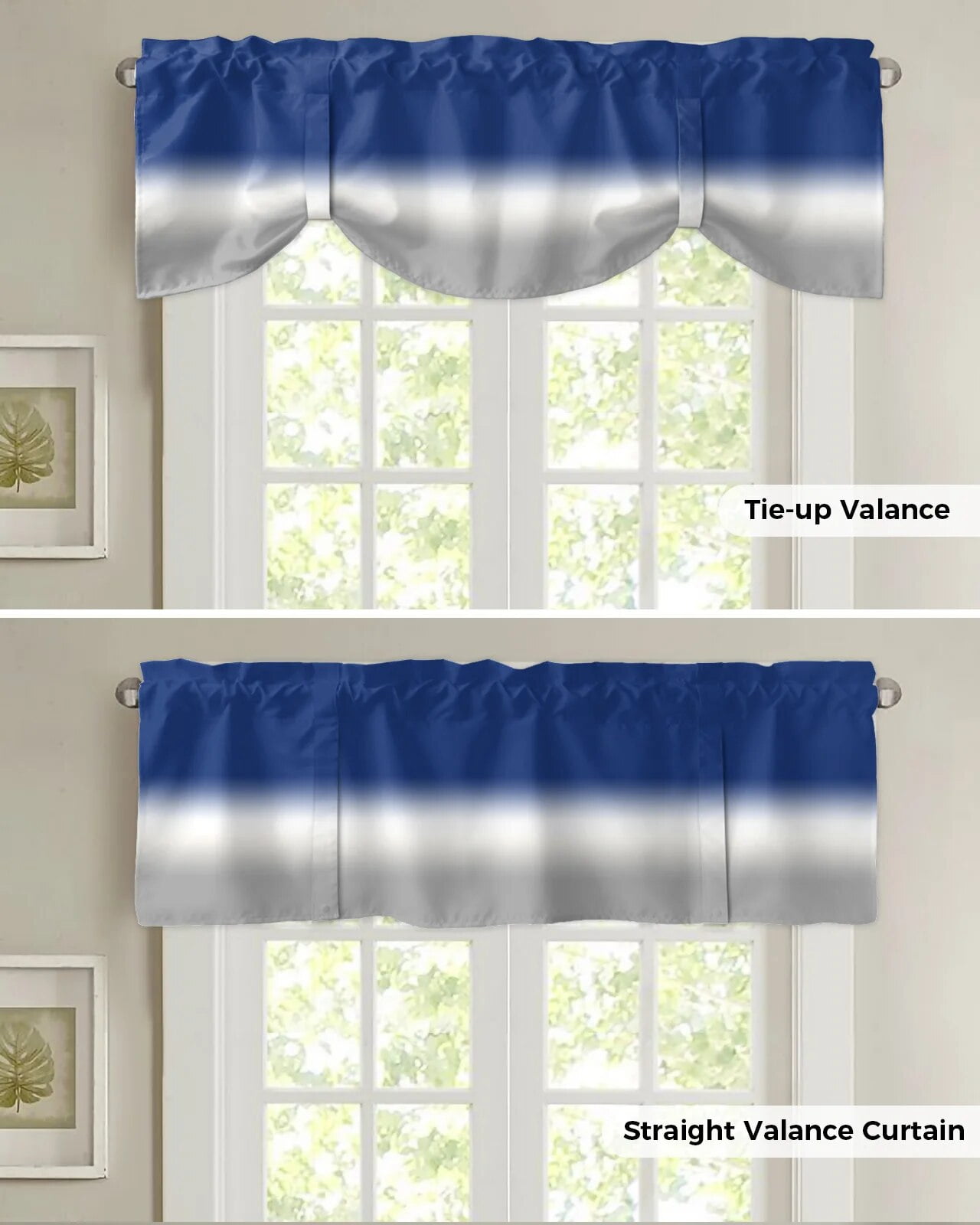 Sage Green Gradient Window Curtain Living Room Kitchen Cabinet Tie-up ...