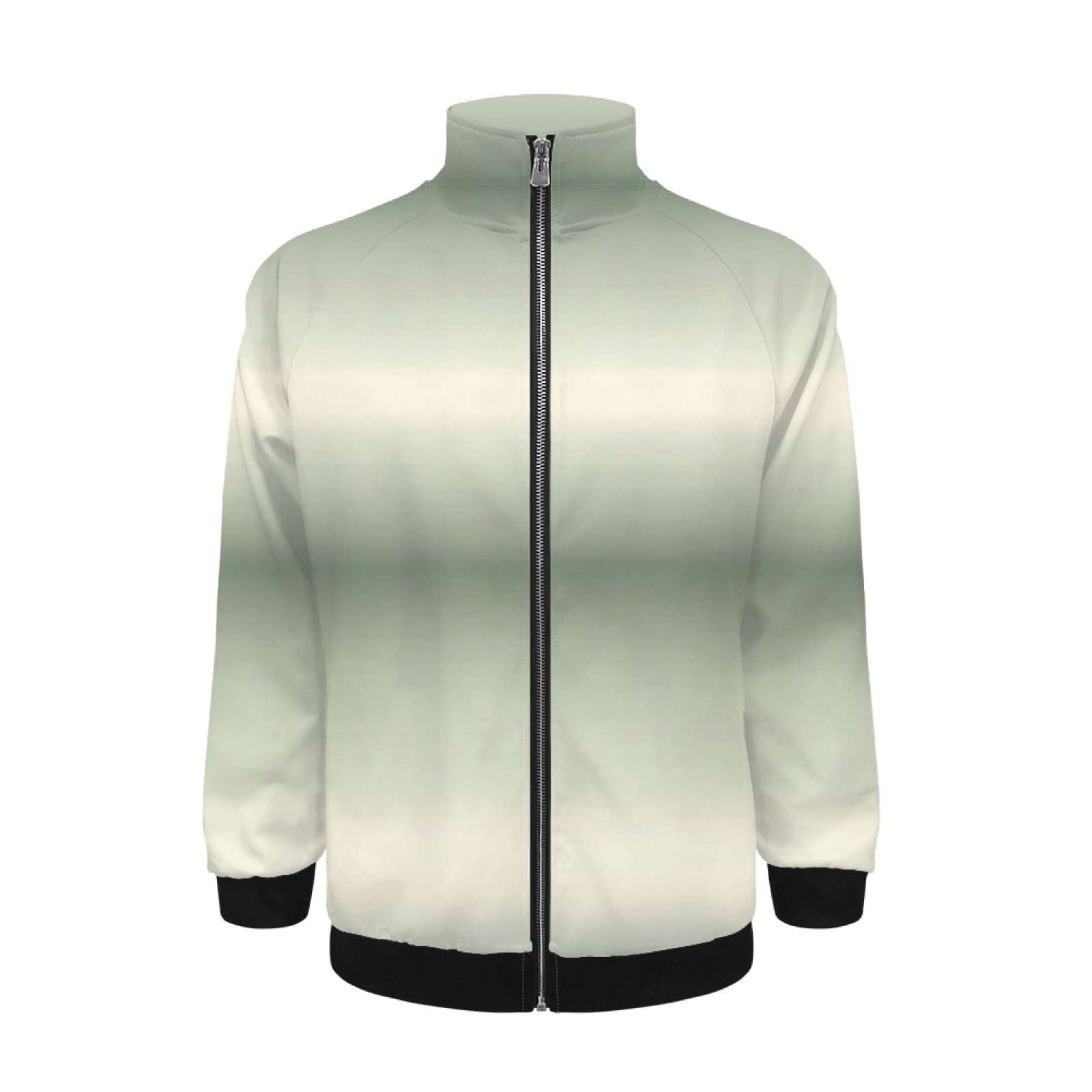 Sage Green Gray Gradient Jacket Men's Street Cool Long Sleeves Coat ...