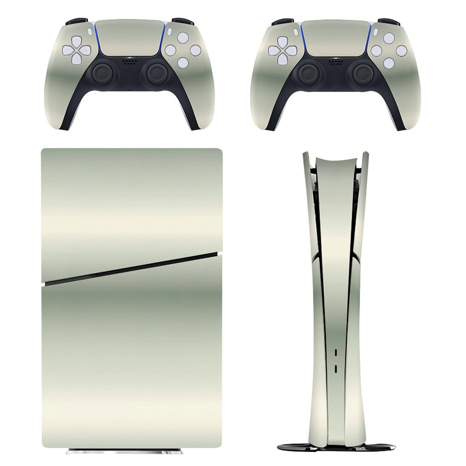 Sage Green Gray Gradient PS5/PS5 Slim Digital Disc Skin Sticker For ...