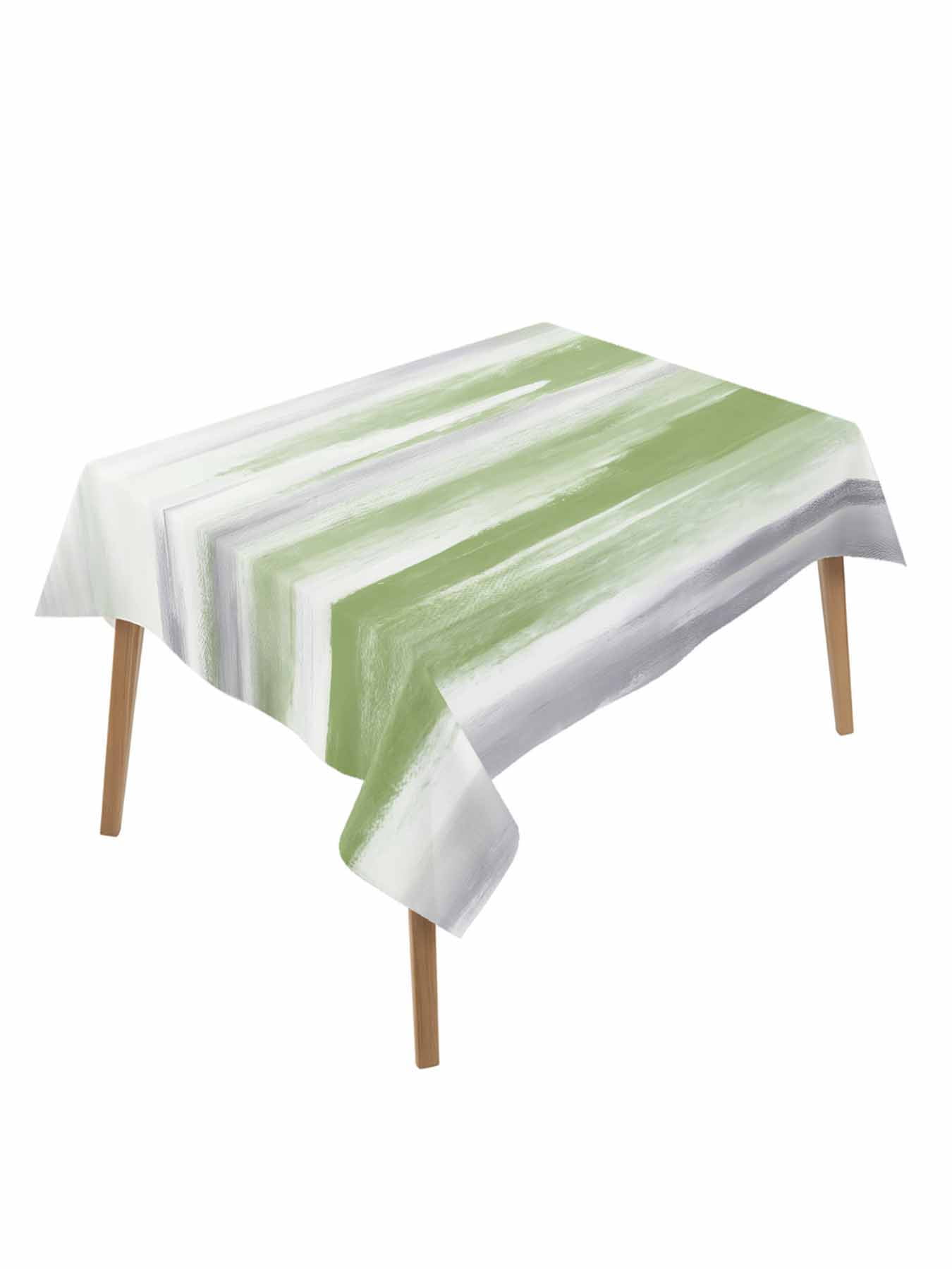 Sage Green Gray Table Cloth, Neutral Abstract White Ombre Texture ...