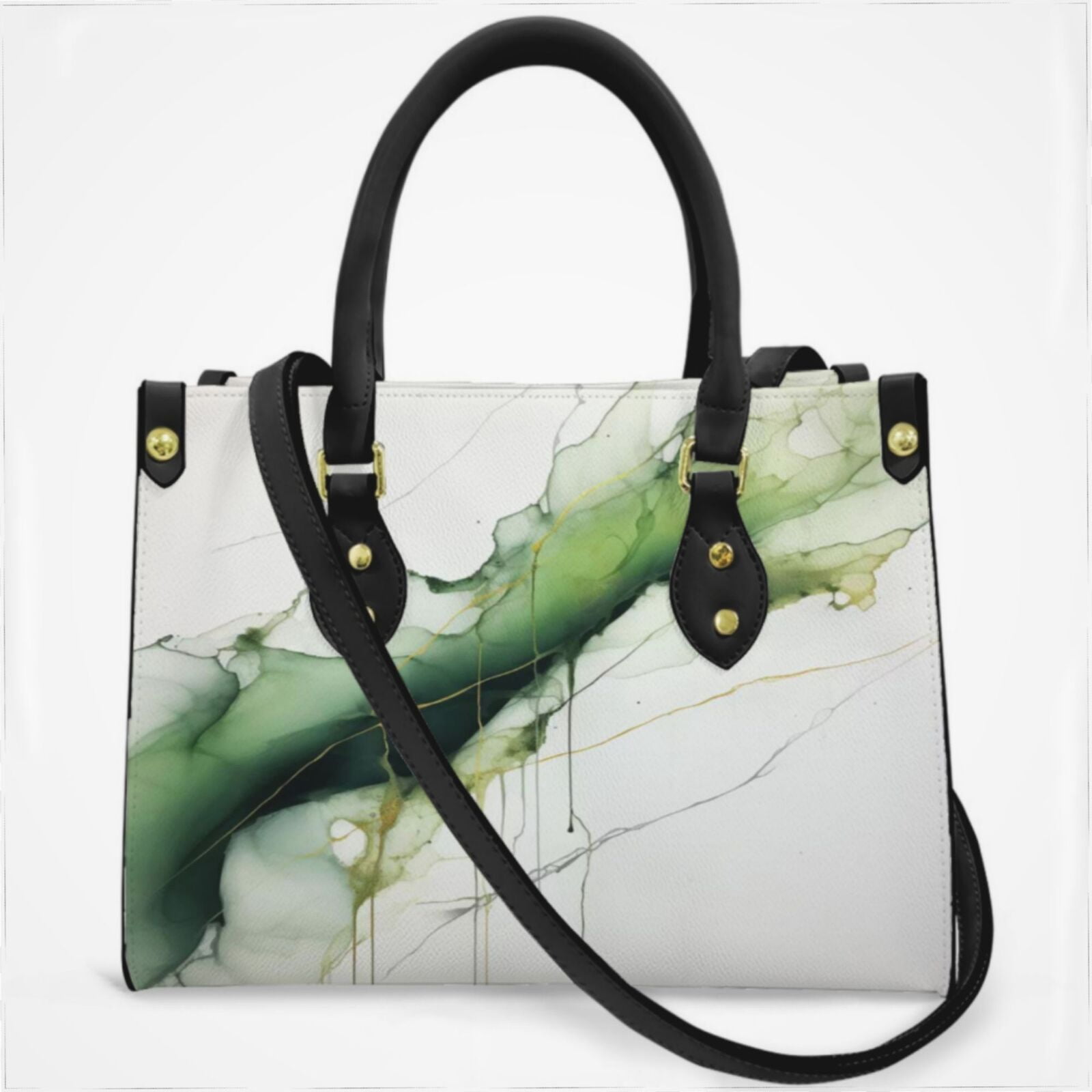 Sage Green Ink Cross Body Bags For Women Small Leather Female Handbags ...