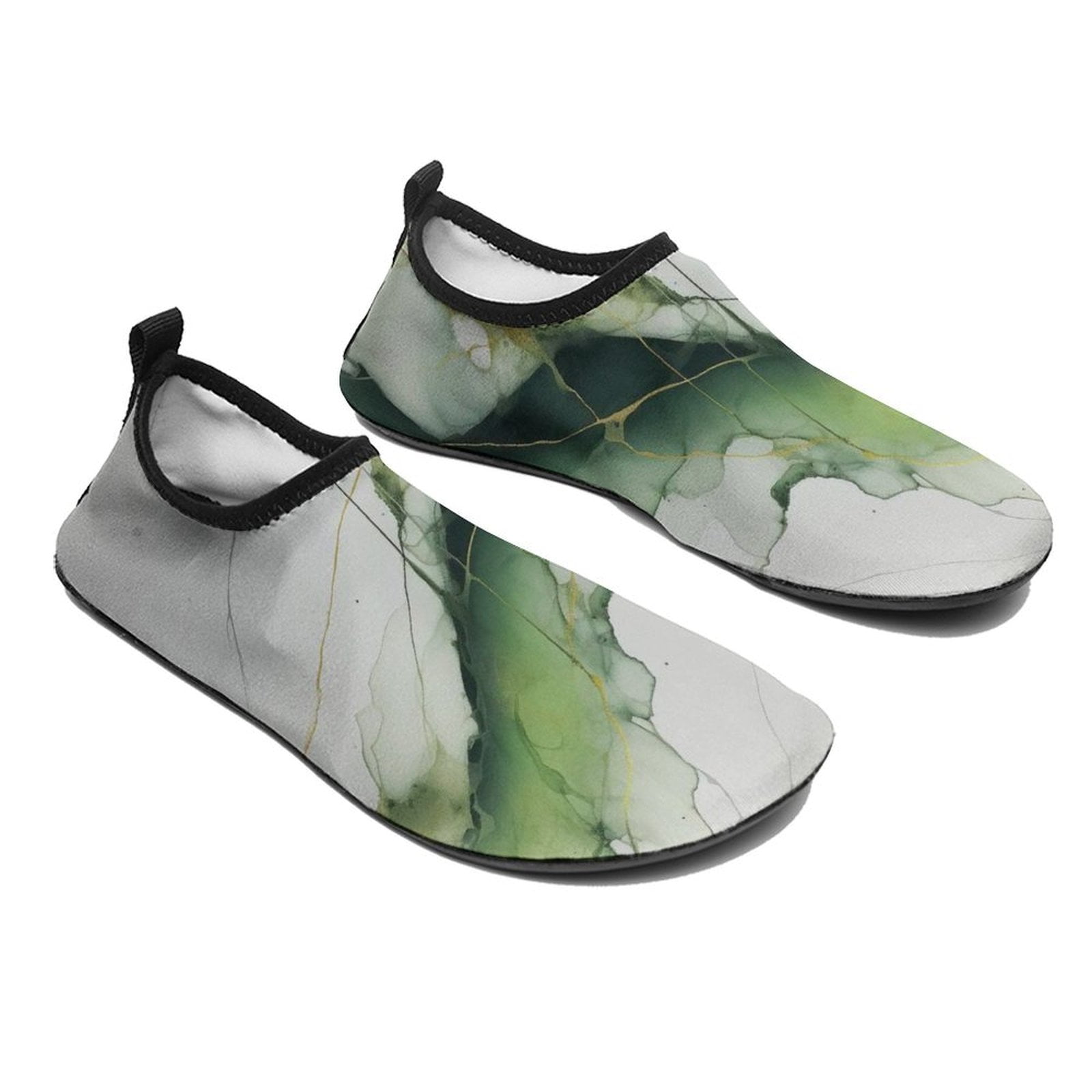 Sage Green Ink Water Shoes Beach Slip-on Shoes for Men Women Swim Pool ...