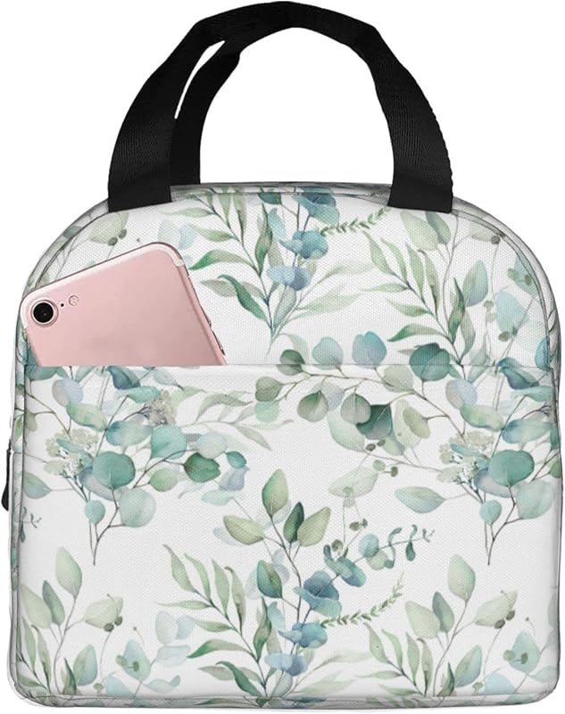 Sage Green Insulated Lunch Bag Spring Green Lunch Box, Cute Lunch Box ...