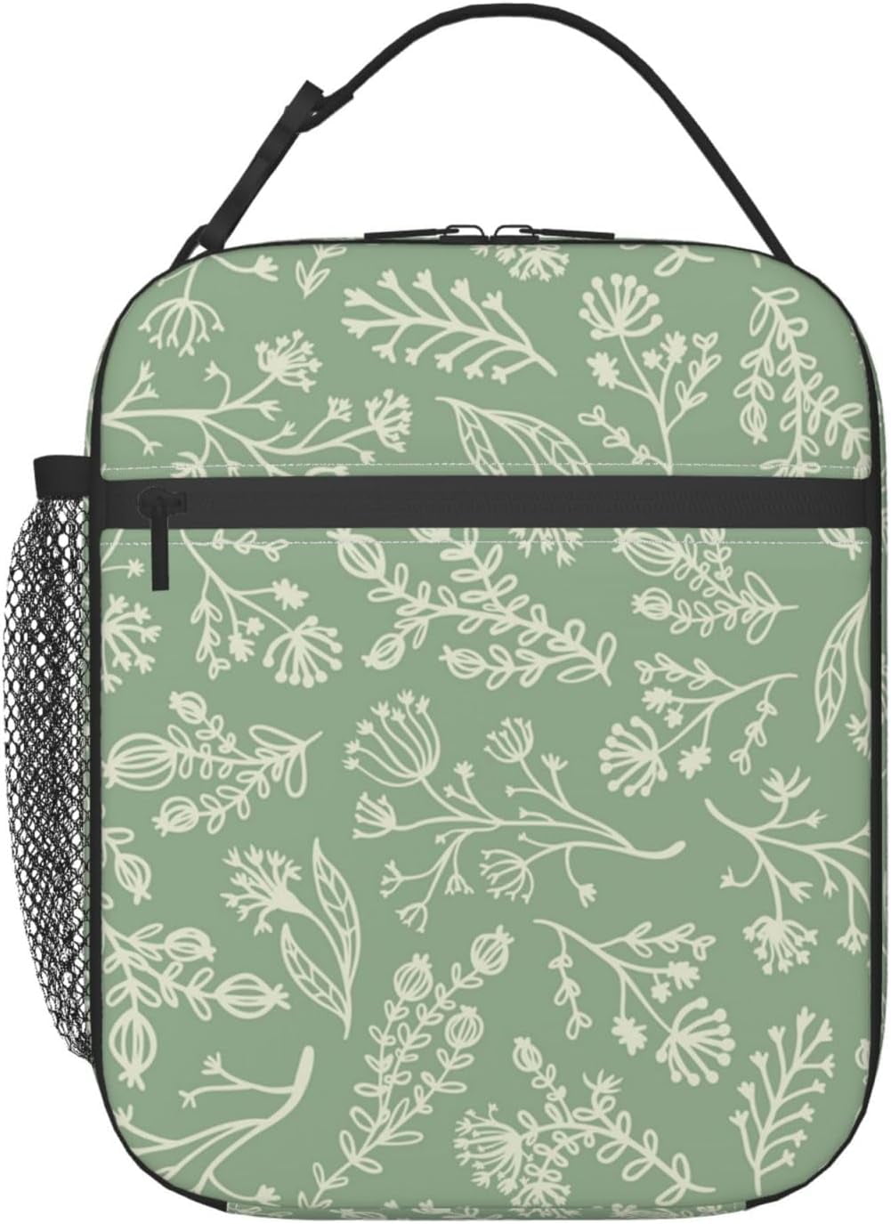 Sage Green Lunch Box for Adults Kids Women Men Botanical Herbs Plants ...
