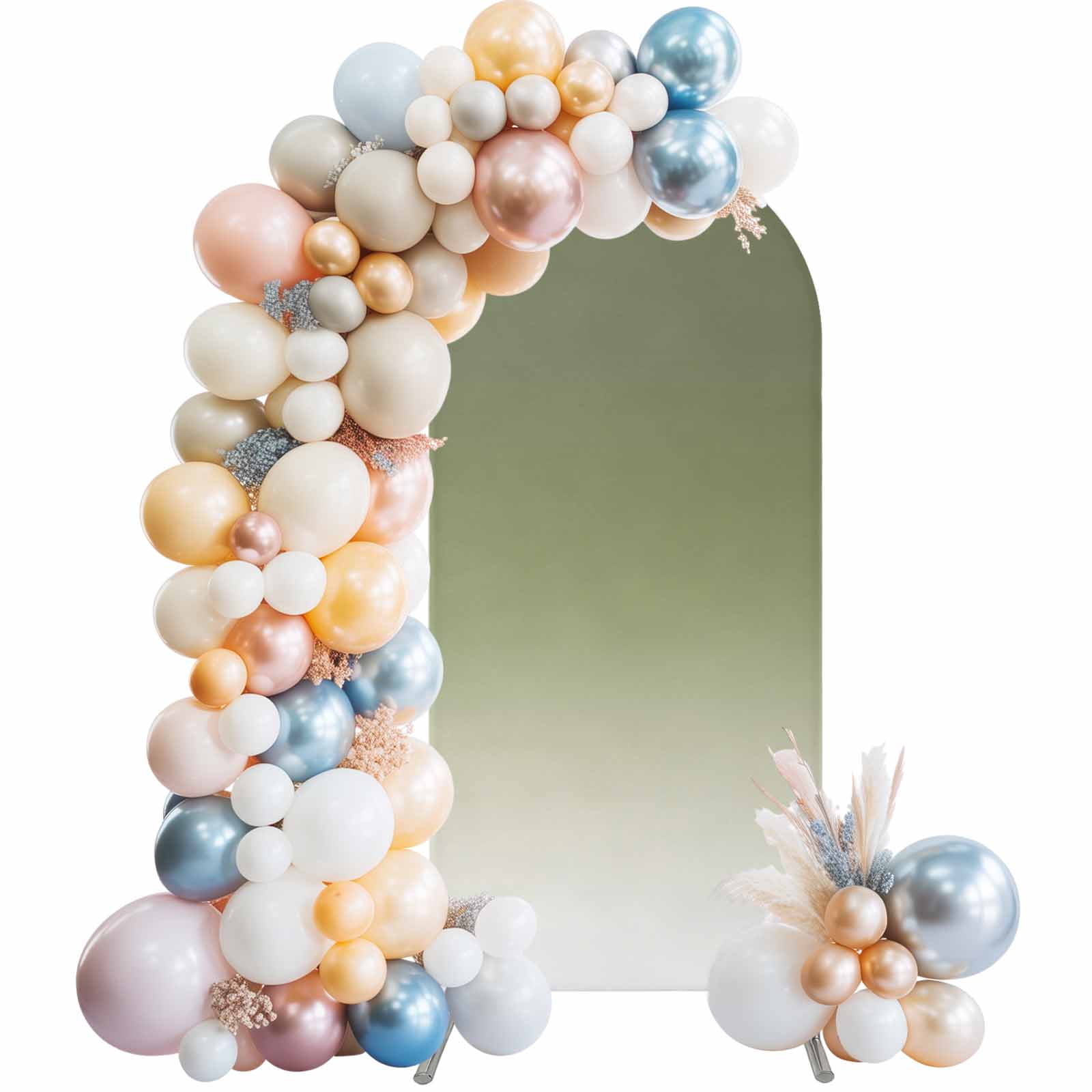 Sage Green Ombre Arch Backdrop Cover, Spandex Fitted Wedding Arch Cover ...