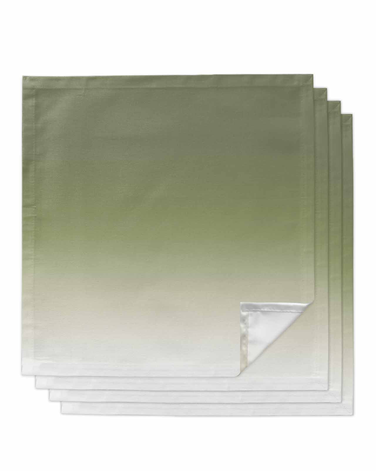 Sage Green Ombre Cloth Napkins Washable Set of 4, Farmhouse Sage Green ...