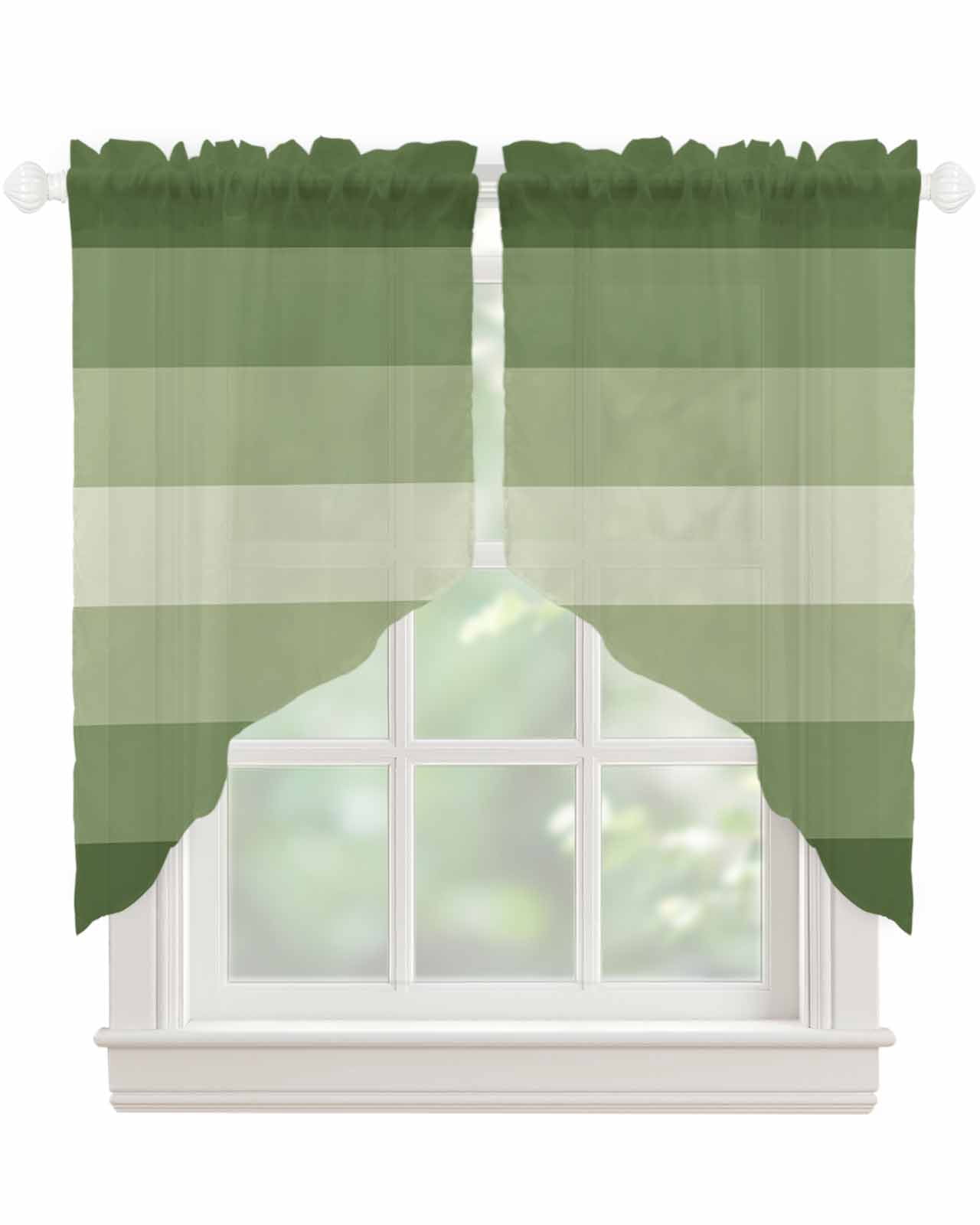 Sage Green Ombre Swag Valances for Windows, Sage Green Gradient Woods ...