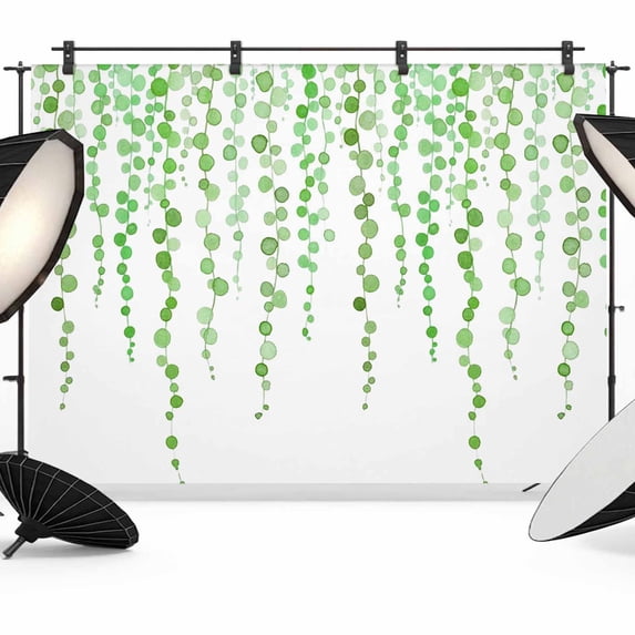 Sage Green Polka Dot Photography Backdrop 10x8FT, Watercolor Teal Blue ...