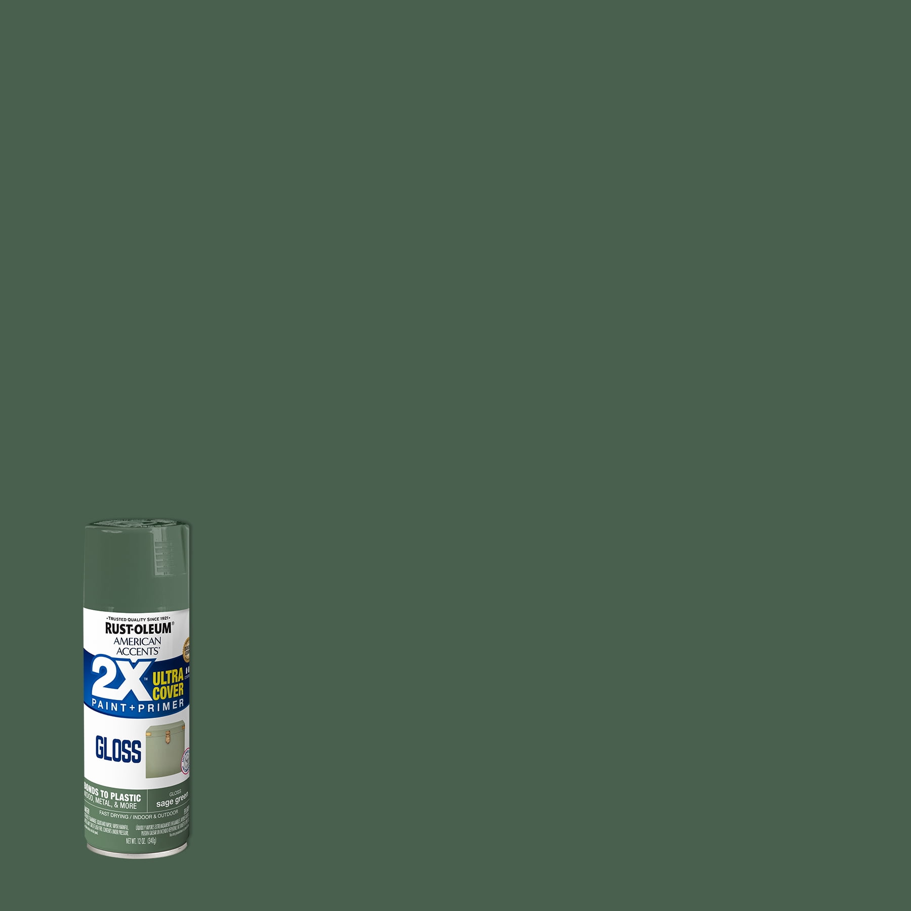 Sage Green, Rust-Oleum American Accents 2X Ultra Cover Gloss Spray ...