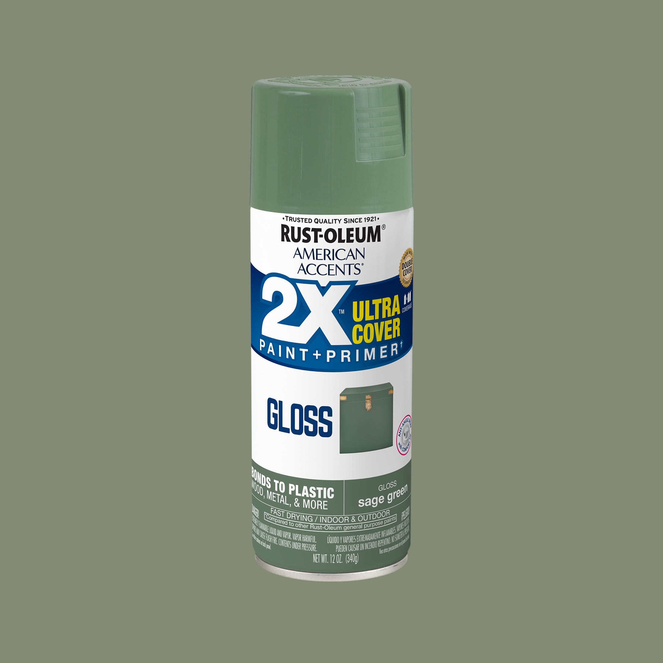 Sage Green, Rust-Oleum American Accents 2X Ultra Cover Gloss Spray ...