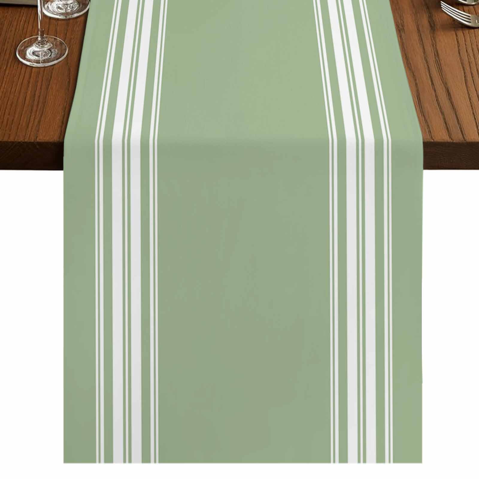 Sage Green Short Table Runner 60 Inches Long, Farmhouse Sage Green ...