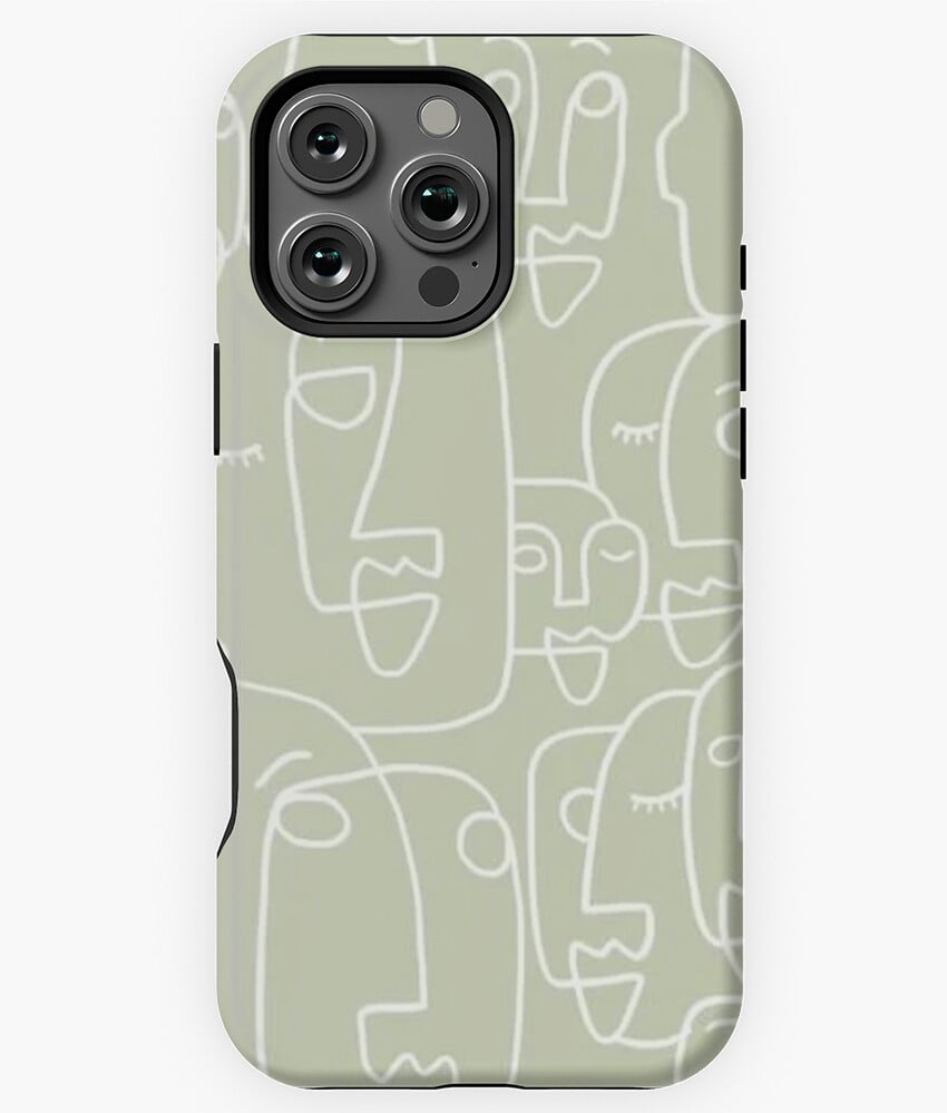 Sage Green Solid Color Aesthetic Phone Case for iPhone 16 15 14 13 12 ...