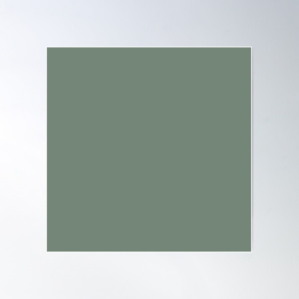 Sage Green Solid Color Poster Wall Art, Modern Wall Decor For Living ...