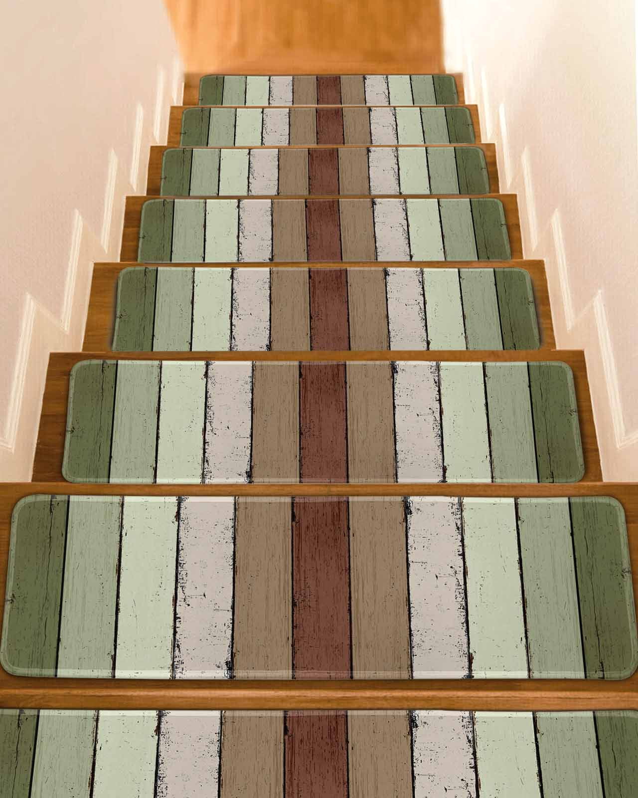 Sage Green Stair Treads for Wooden Steps Indoor Runner Rug Carpet ...