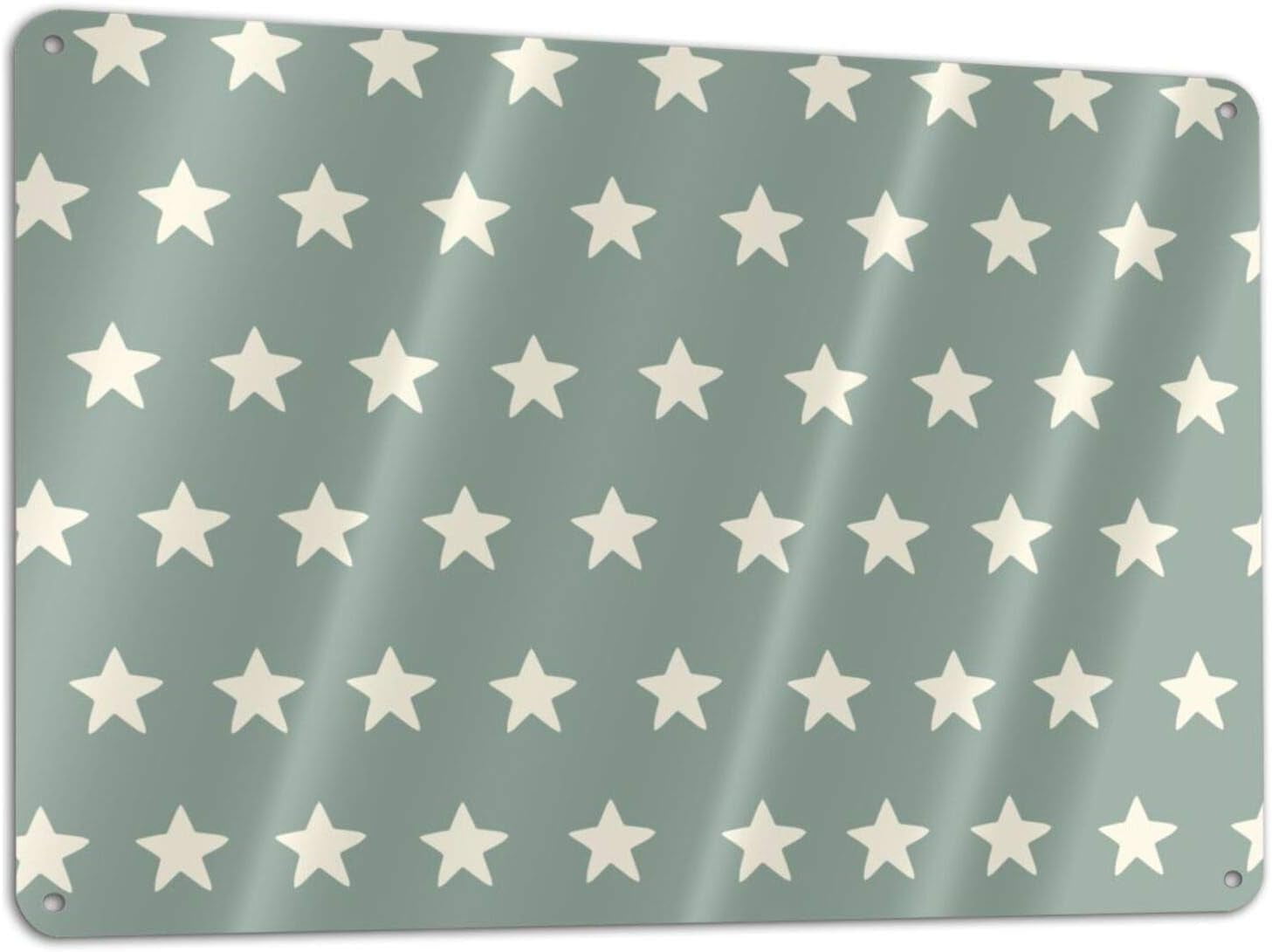 Sage Green Stars Tin Signs Wall Decor for Bars,Restaurants,Cafes Pubs ...