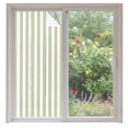 Sage Green Striped Window Privacy Film, Modern Farmhouse Sage Green ...