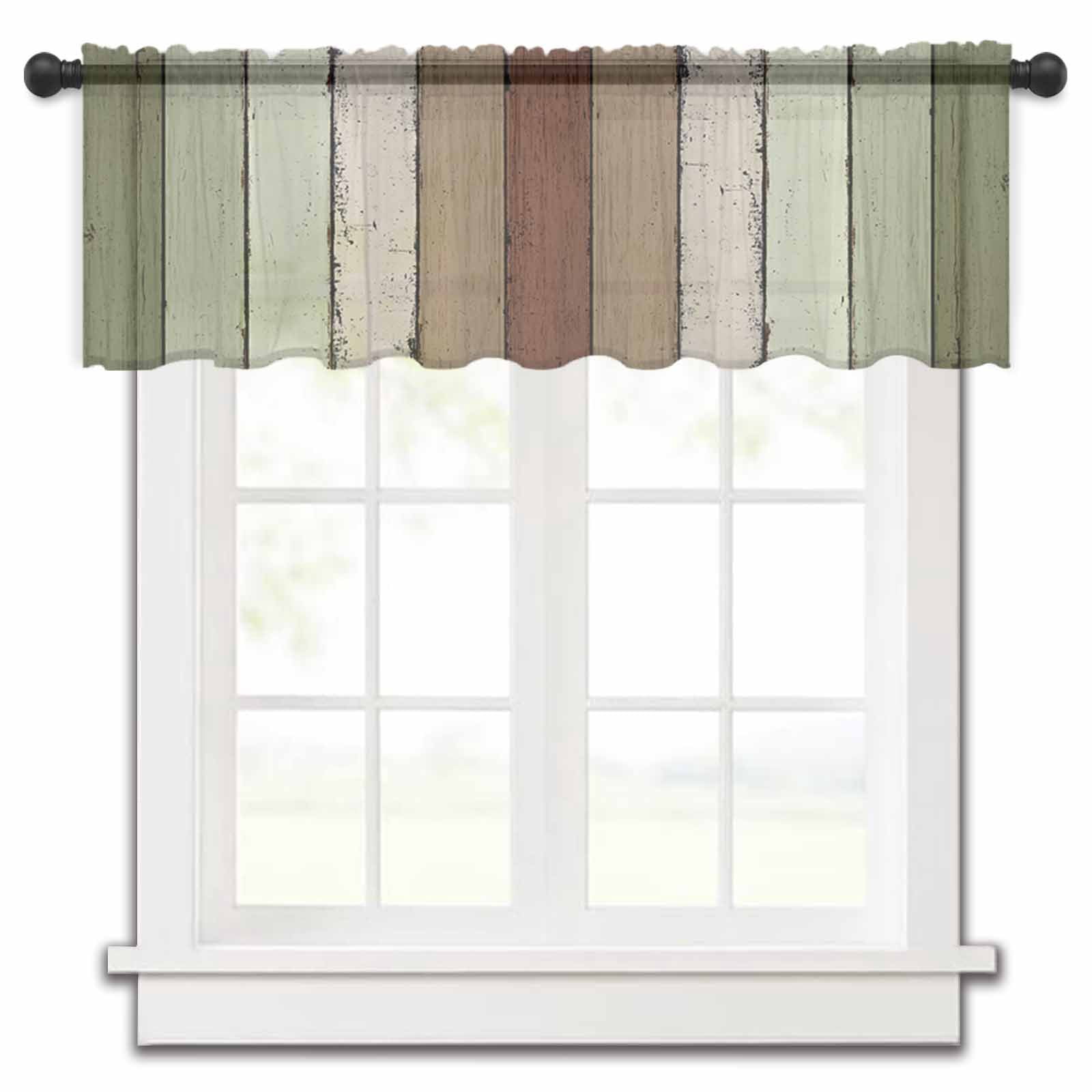 Sage Green Valance Curtains for Kitchen/Living Room/Bathroom/Bedroom ...