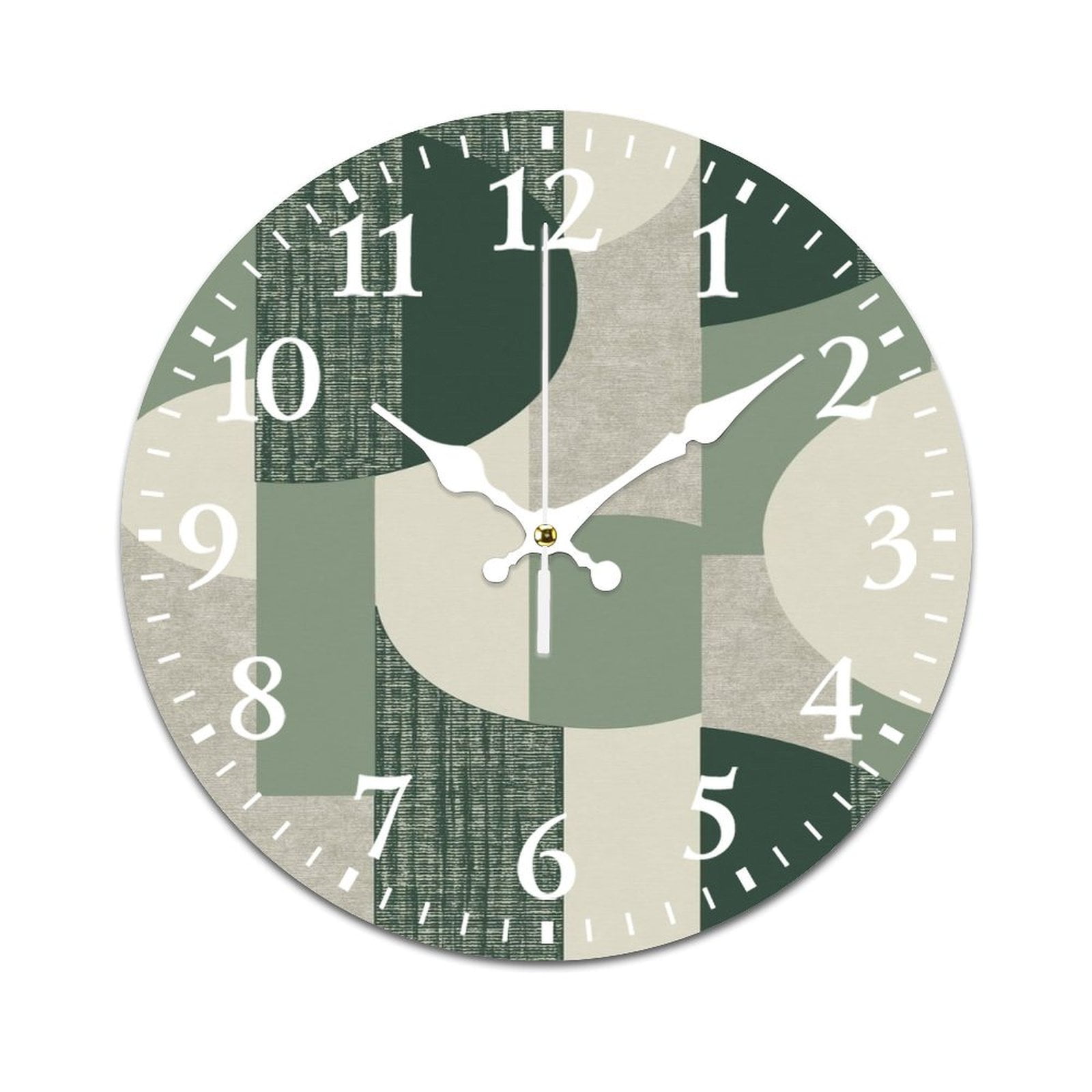 Sage Green Wall Clock Modern Design Clocks Wall Hanging Home Office ...