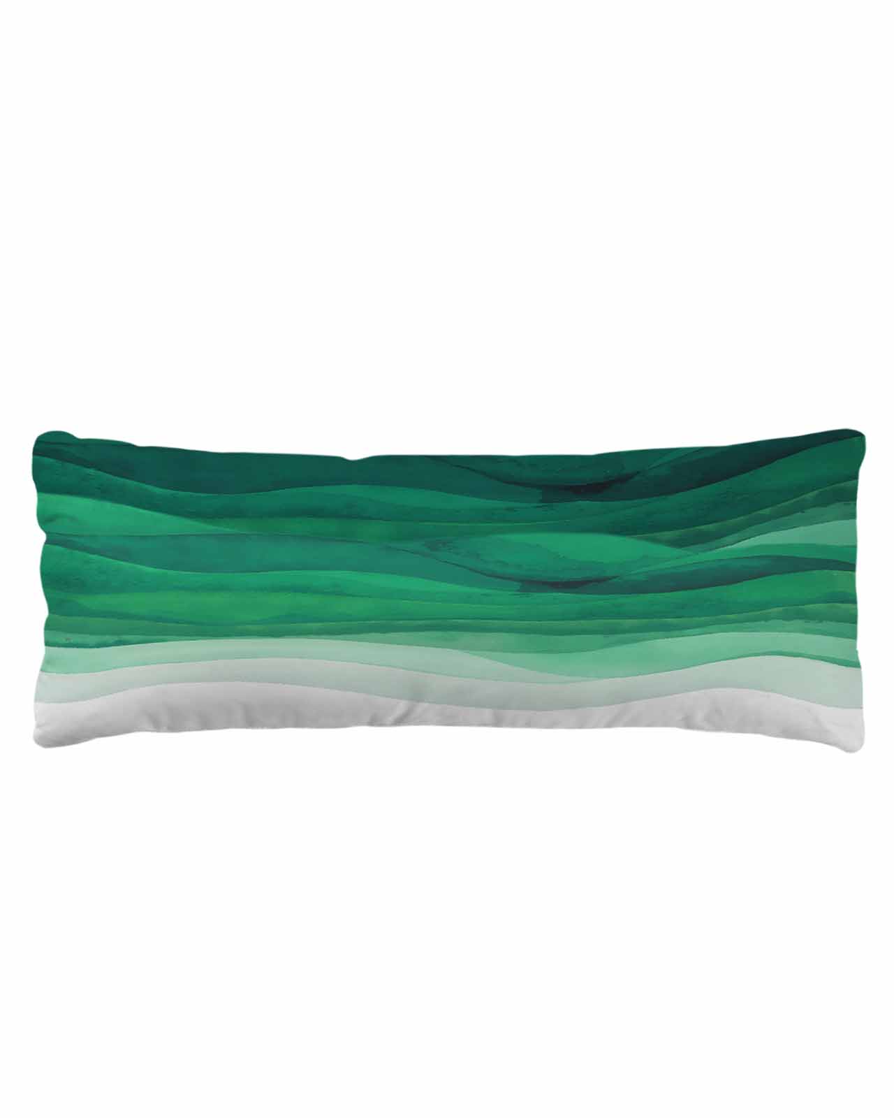 Sage Green Waves Body Pillow Cover 20 x 60 Inch Decorative Pillow Cover ...