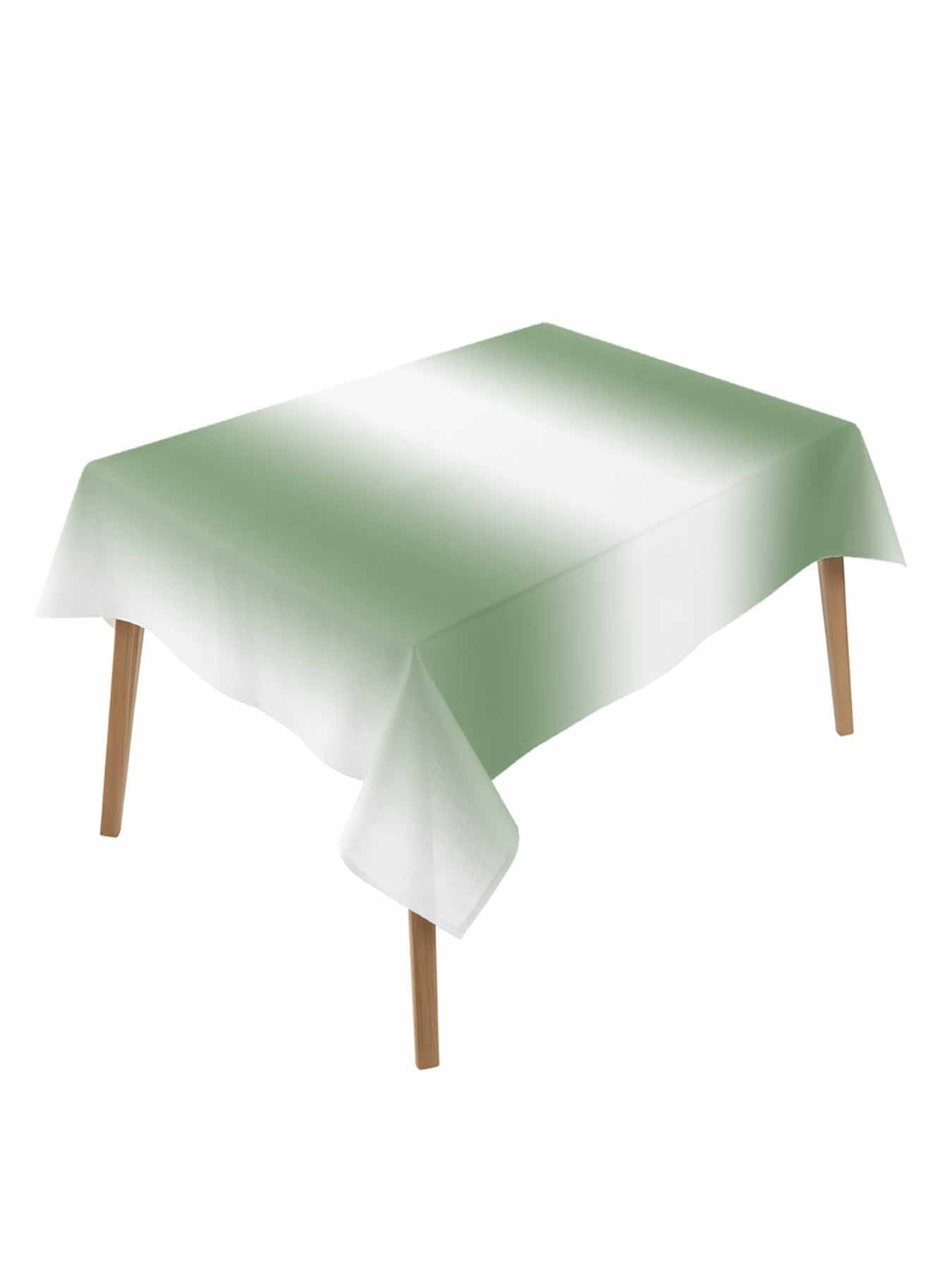 Sage Green White Ombre Table Cloth, Modern Abstract Art Farmhouse ...