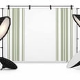 Sage Green and White Striped Photography Backdrop 7x5FT, Modern ...