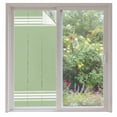 Sage Green Window Privacy Film, Farmhouse Sage Green White Striped ...