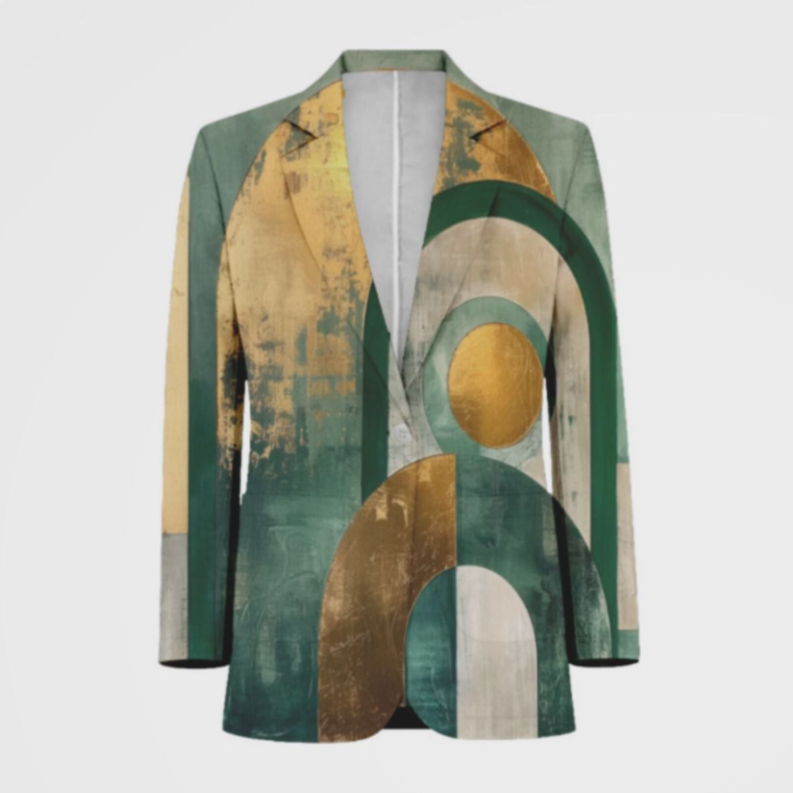 Sage Green and Gold Abstract Texture-01 Men Blazers Slim Clothing ...