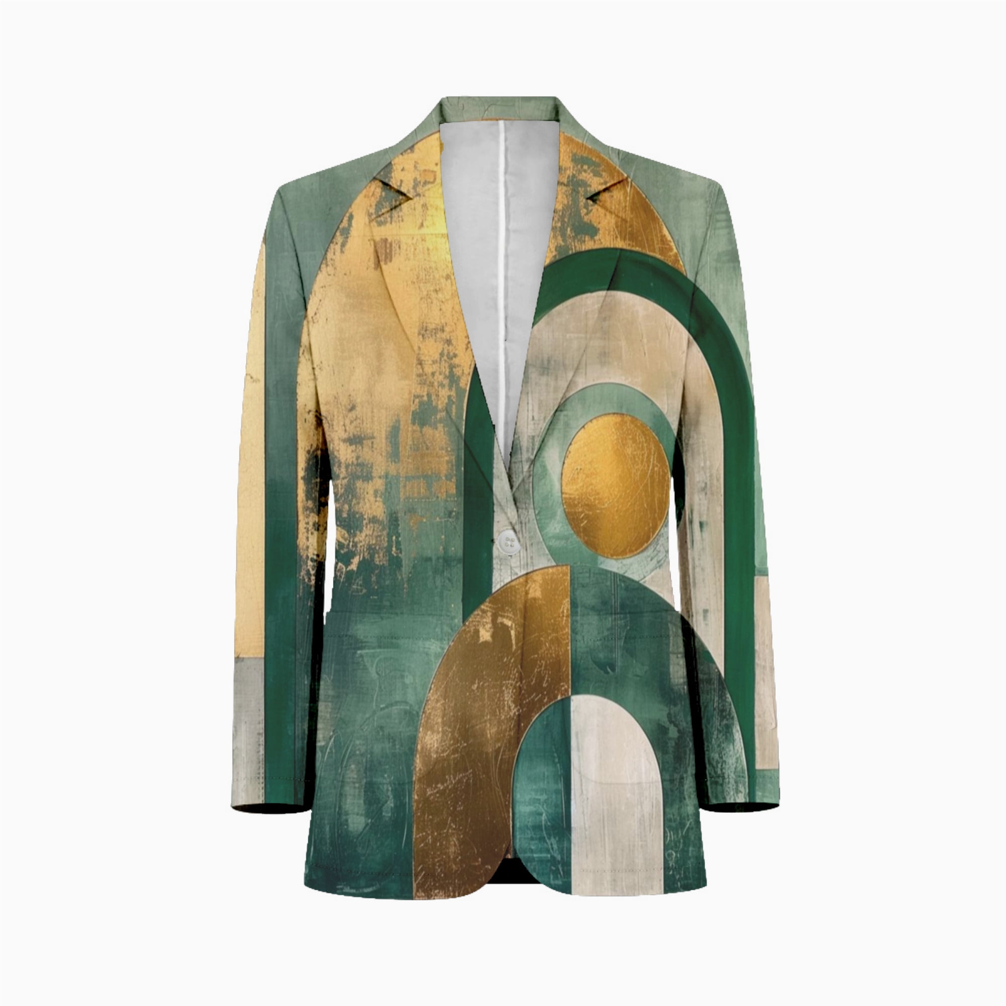 Sage Green and Gold Abstract Texture Customized Men's Suits full man ...