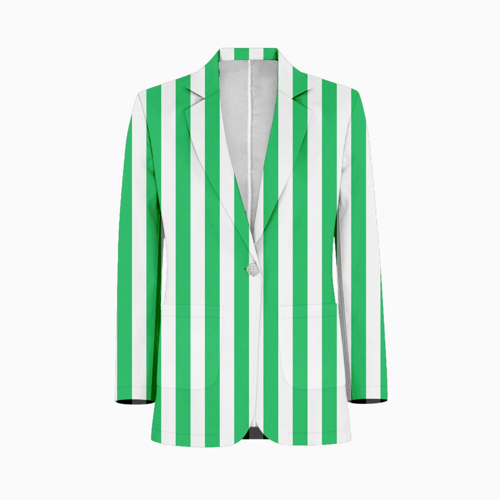 Sage Green and White Vertical Men's Suit Blazer Casual Party Wear Slim ...