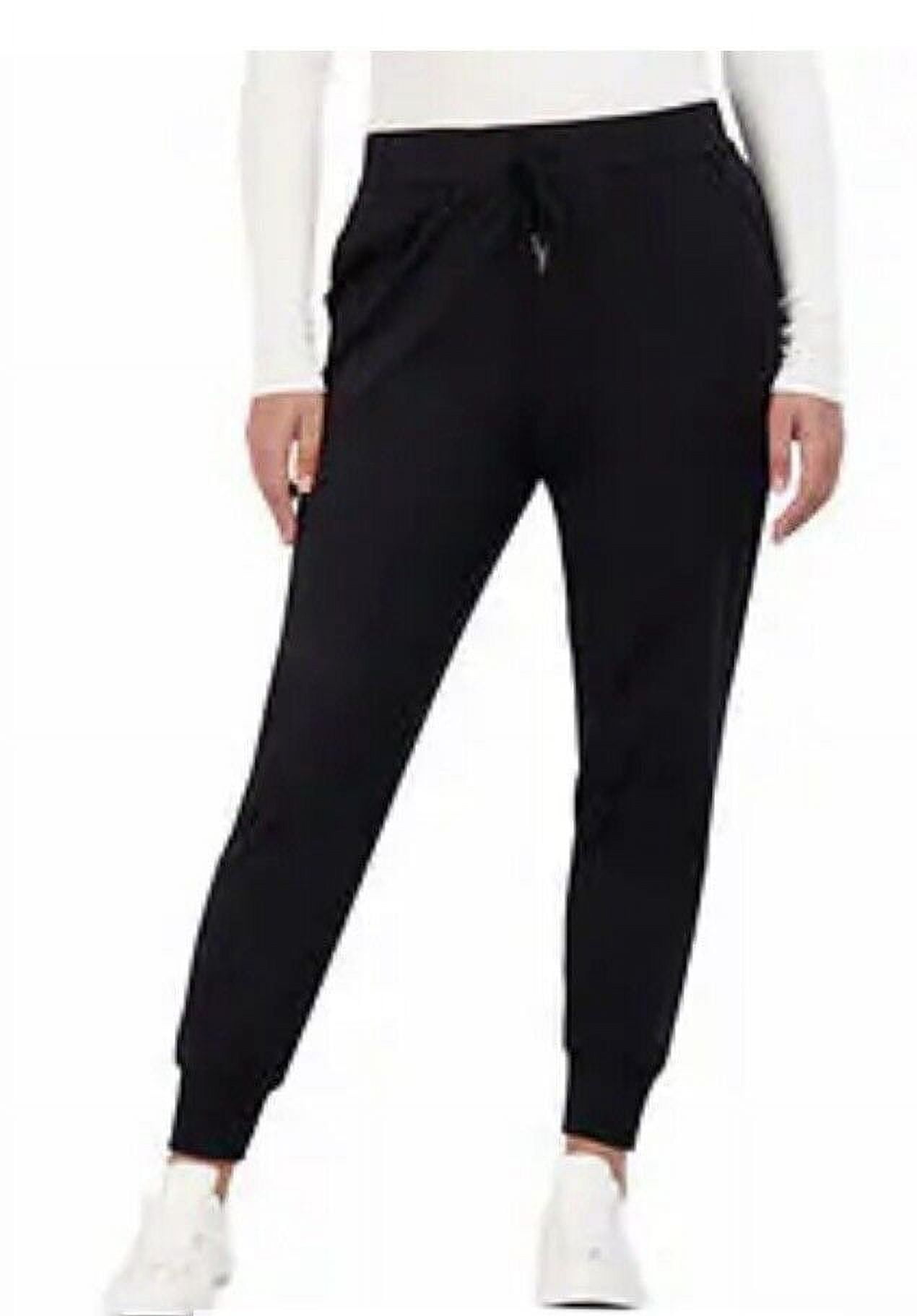 Sage Ladies' Jogger Pants with Drawstring, Black Small - Walmart.com