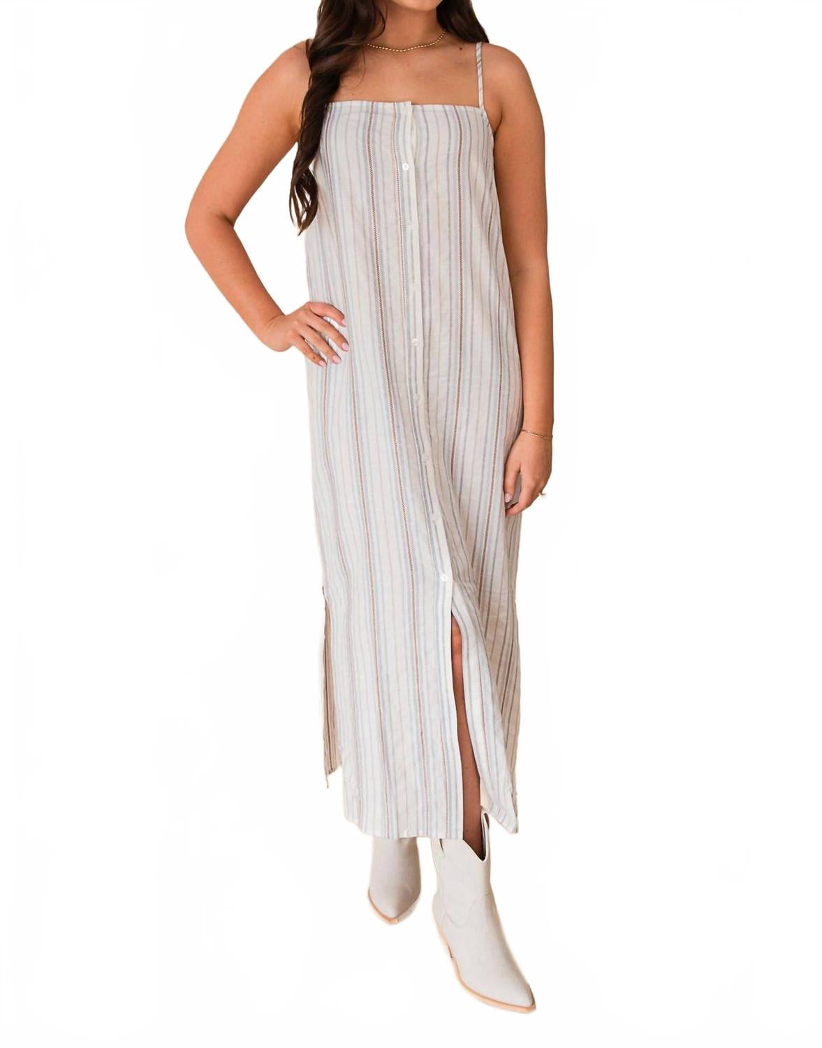 Sage The Label Brittany Stripe Midi Dress - Walmart.com