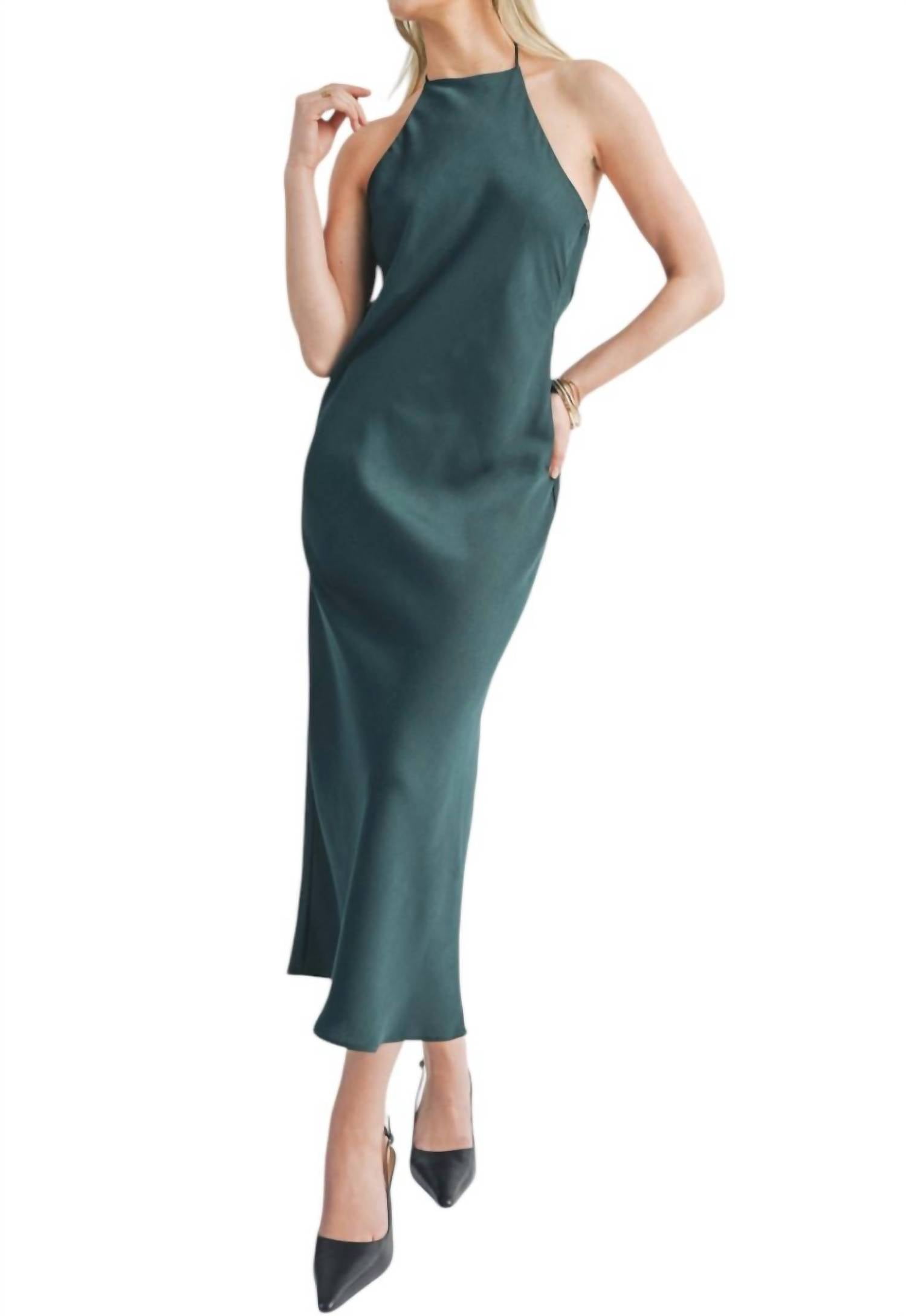 Sage The Label Jess Halter Maxi Dress - Walmart.com