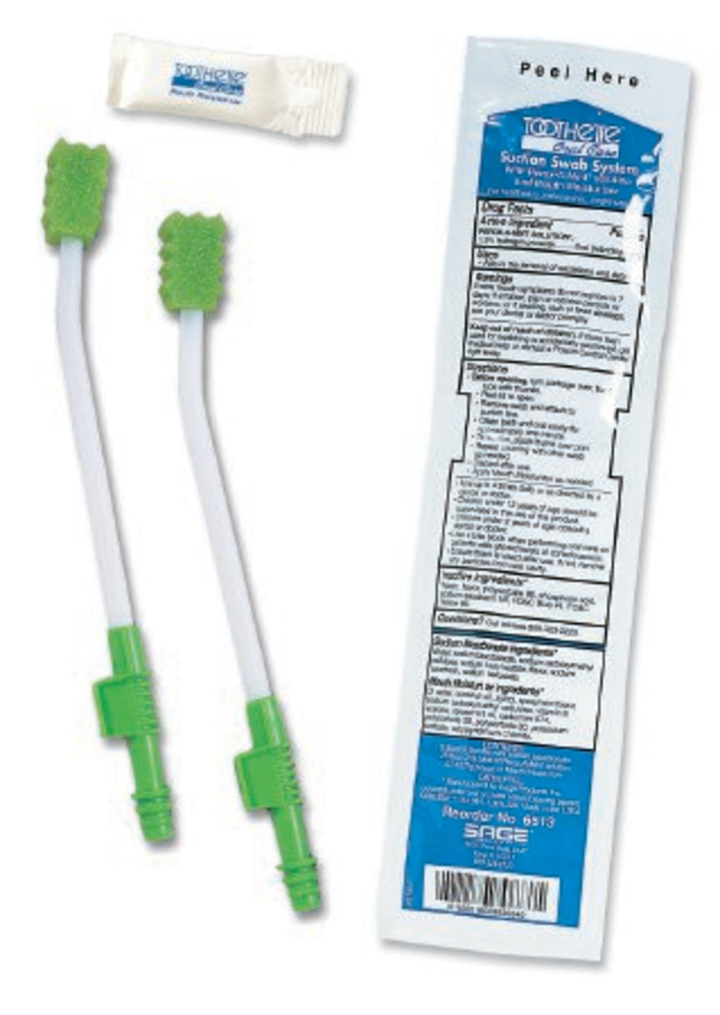 Sage Toothette Suction Swab Kit NonSterile, Pack of 1 - Walmart.com