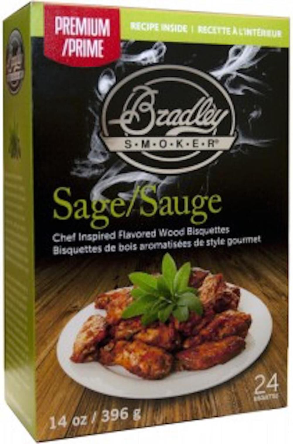 Bradley Smoker Premium Sage Maple Bisquettes 24 Pack - Walmart.com