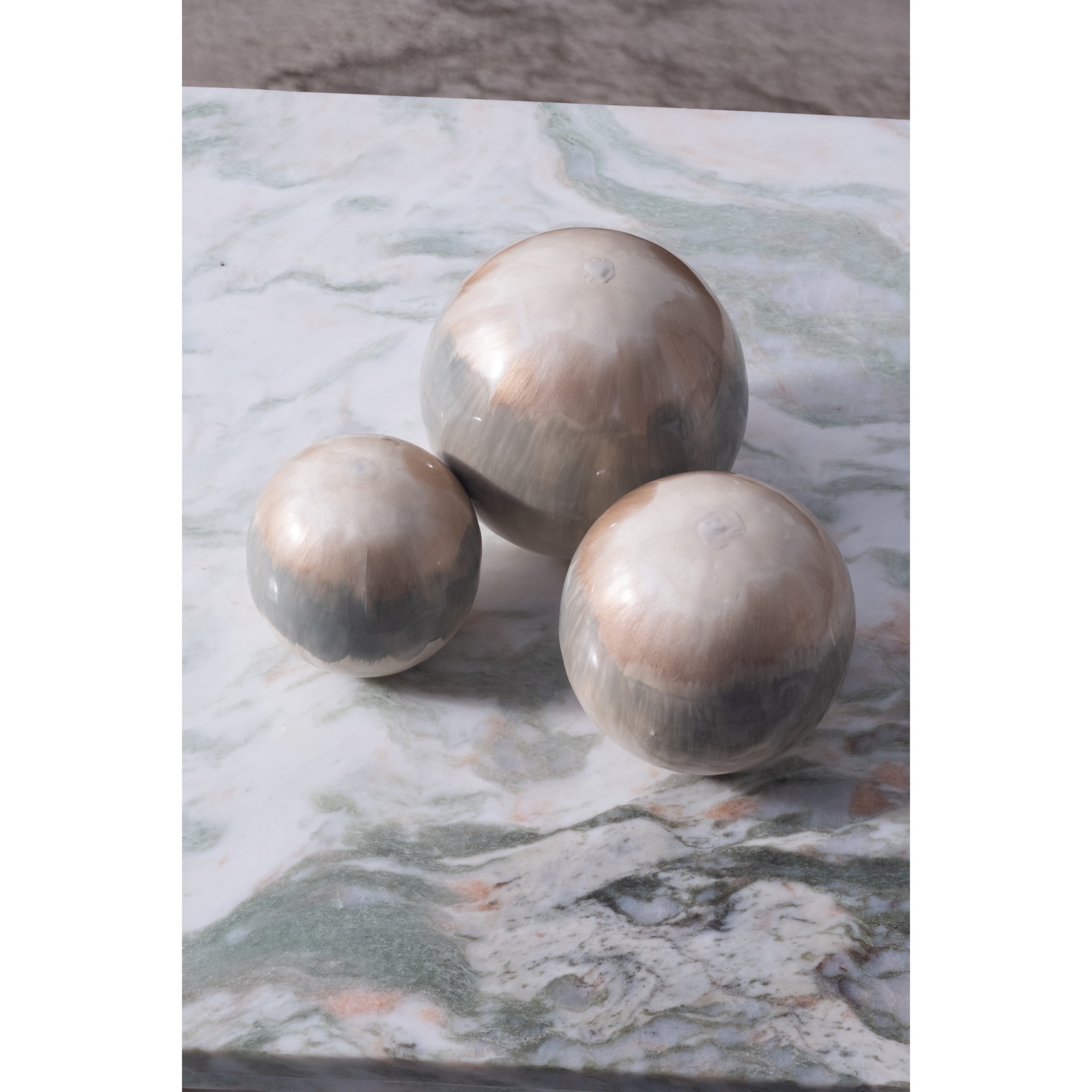 Sagebrook Home Iron Set of 3 Decorative Metal Orbs for Modern Homes ...