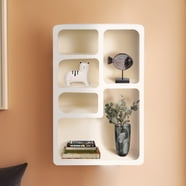 Sagebrook Home's White MDF Curved 2-Shelf Wall Storage - Perfectly ...