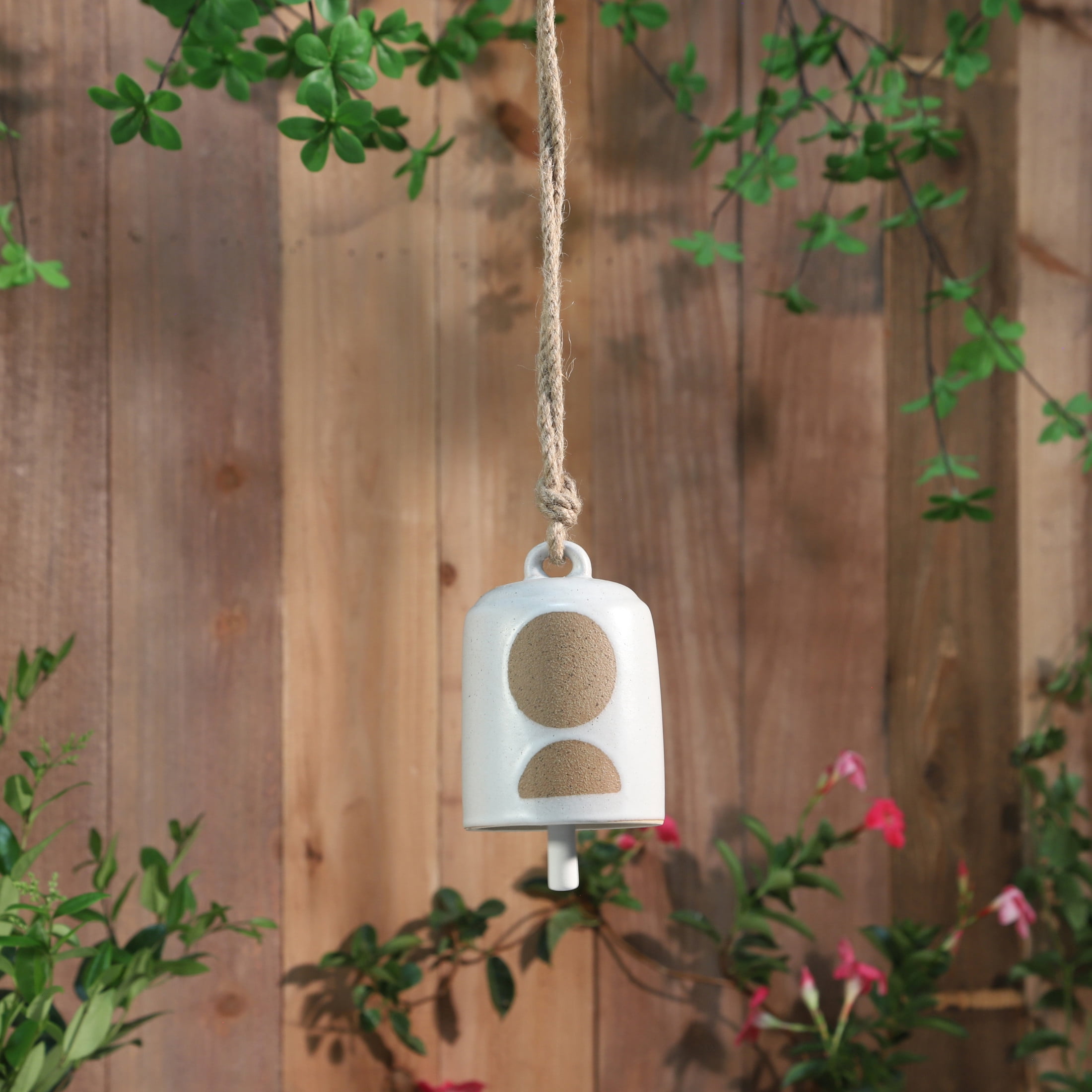 Sagebrook Home 4" Hanging Bell Decorative Wind Chime - Circle Design ...