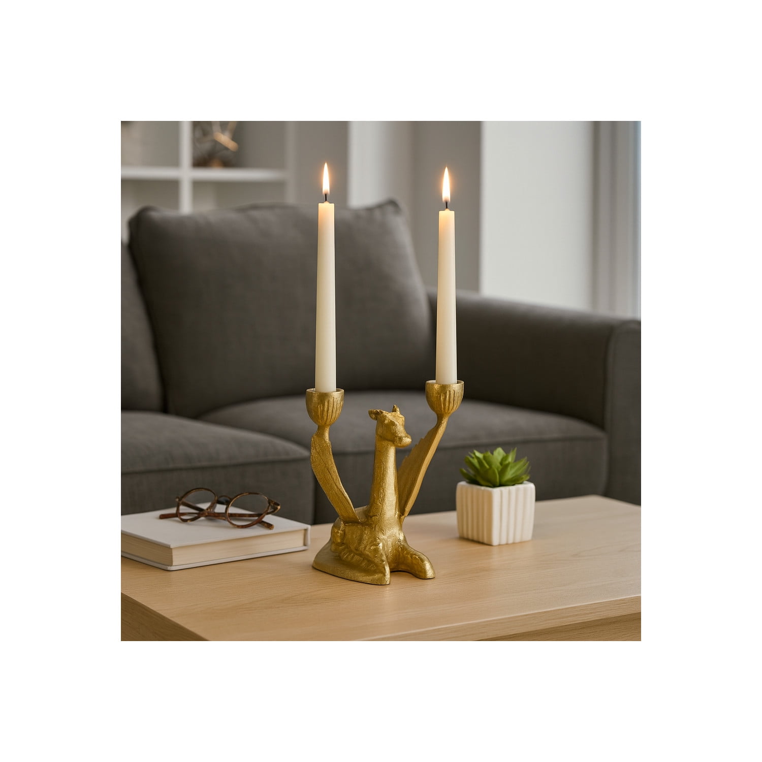 Decorative Giraffe Inspired Taper Candle Holder for Home Decor ...