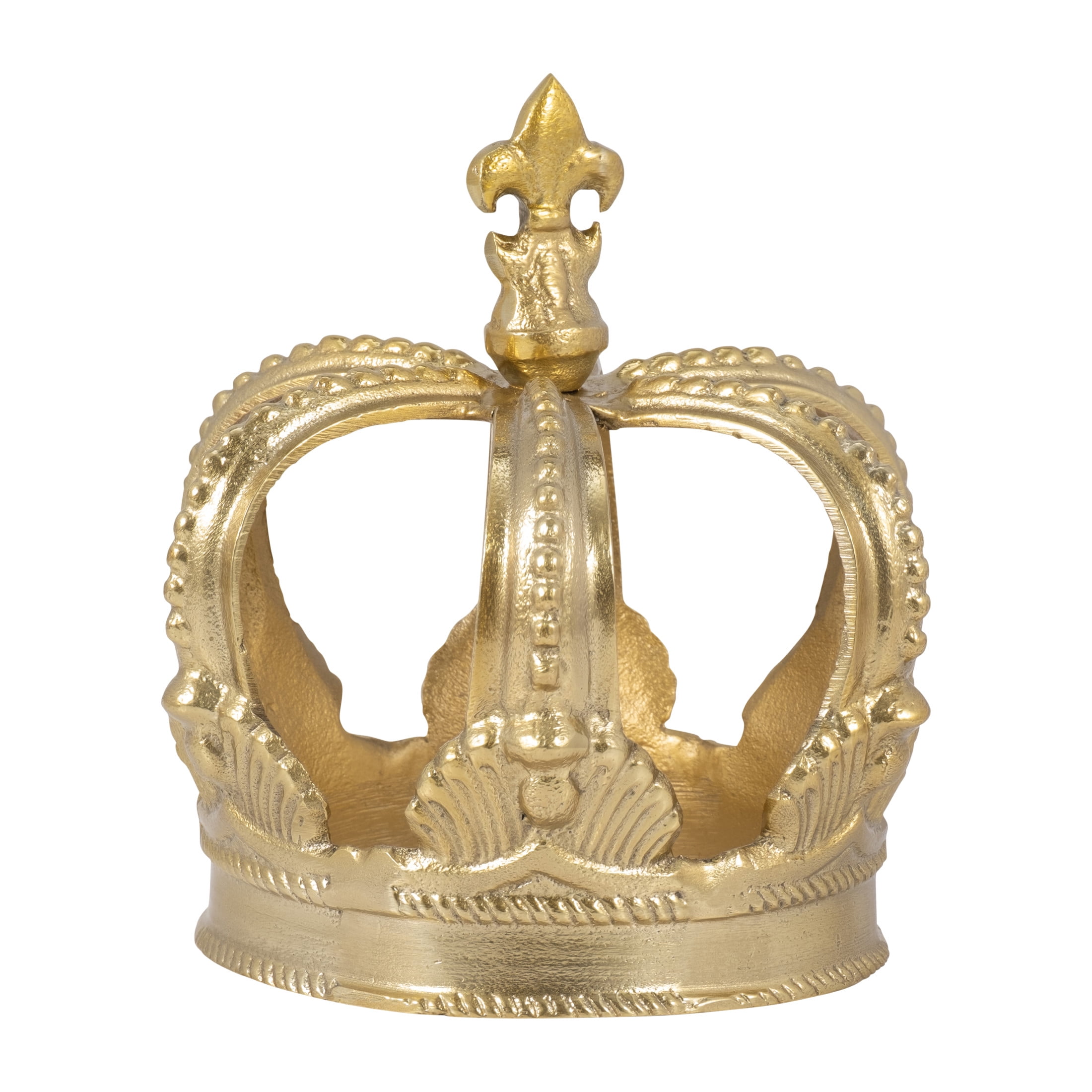 Sagebrook Home 7-Inch Gold Metal Crown Decor - Luxurious Aluminum Home ...