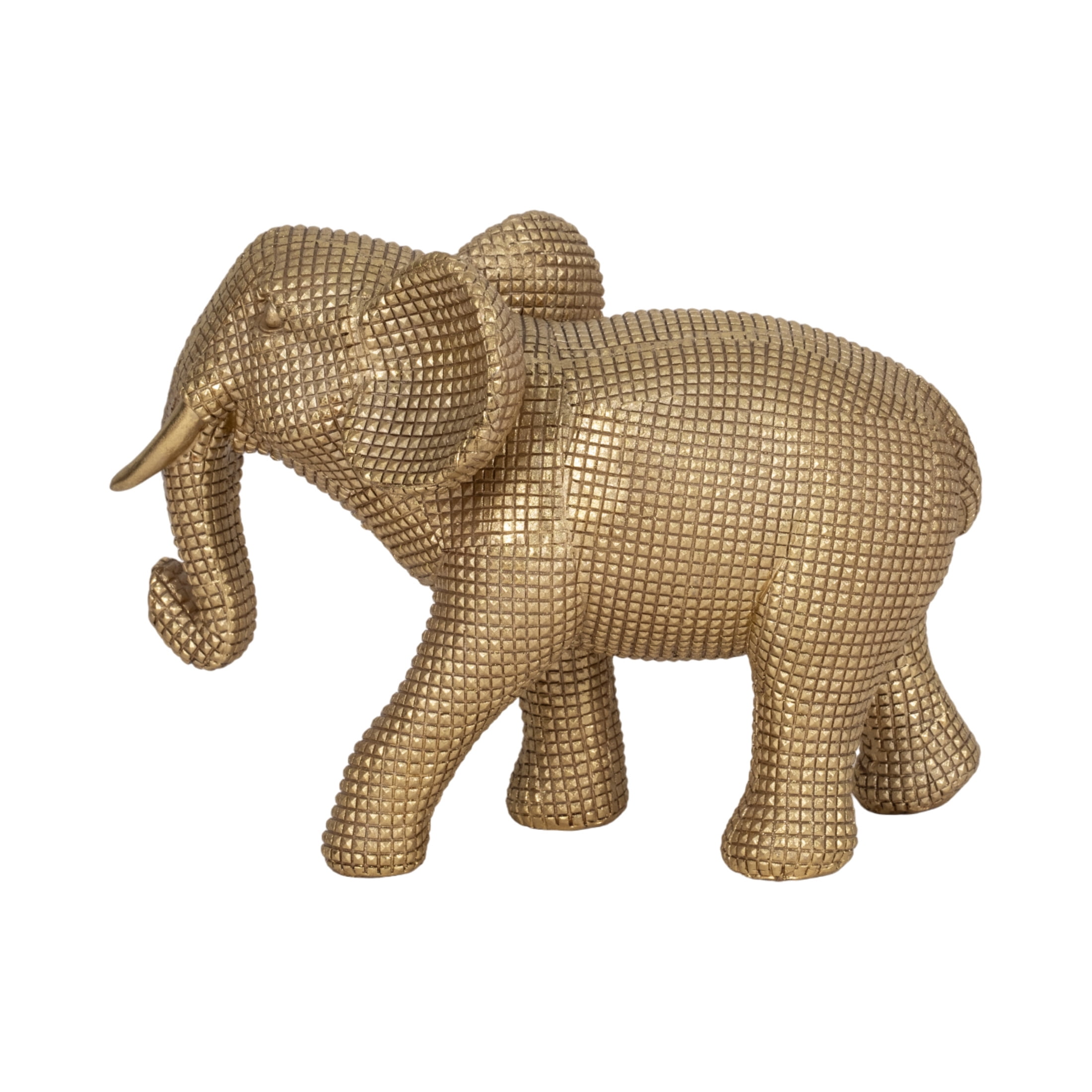 Sagebrook Home 8" Polyresin Elephant Sculpture Contemporary Beaded ...