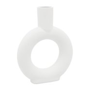 Sagebrook Home Ceramic Cut-Out Decorative Circle Vase - Walmart.com