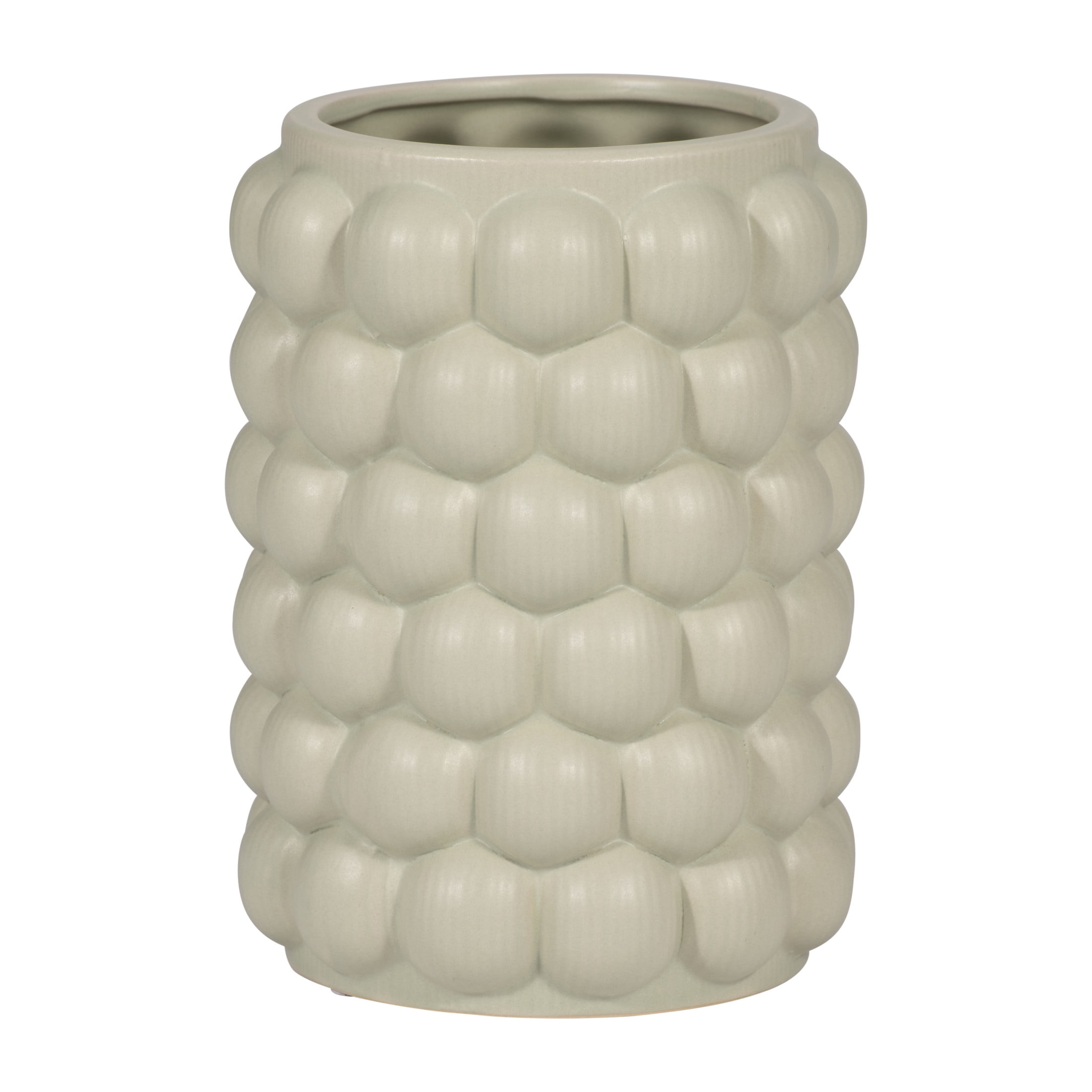 Sagebrook Home Ceramic Bubble Contemporary Cylinder Vase - Walmart.com