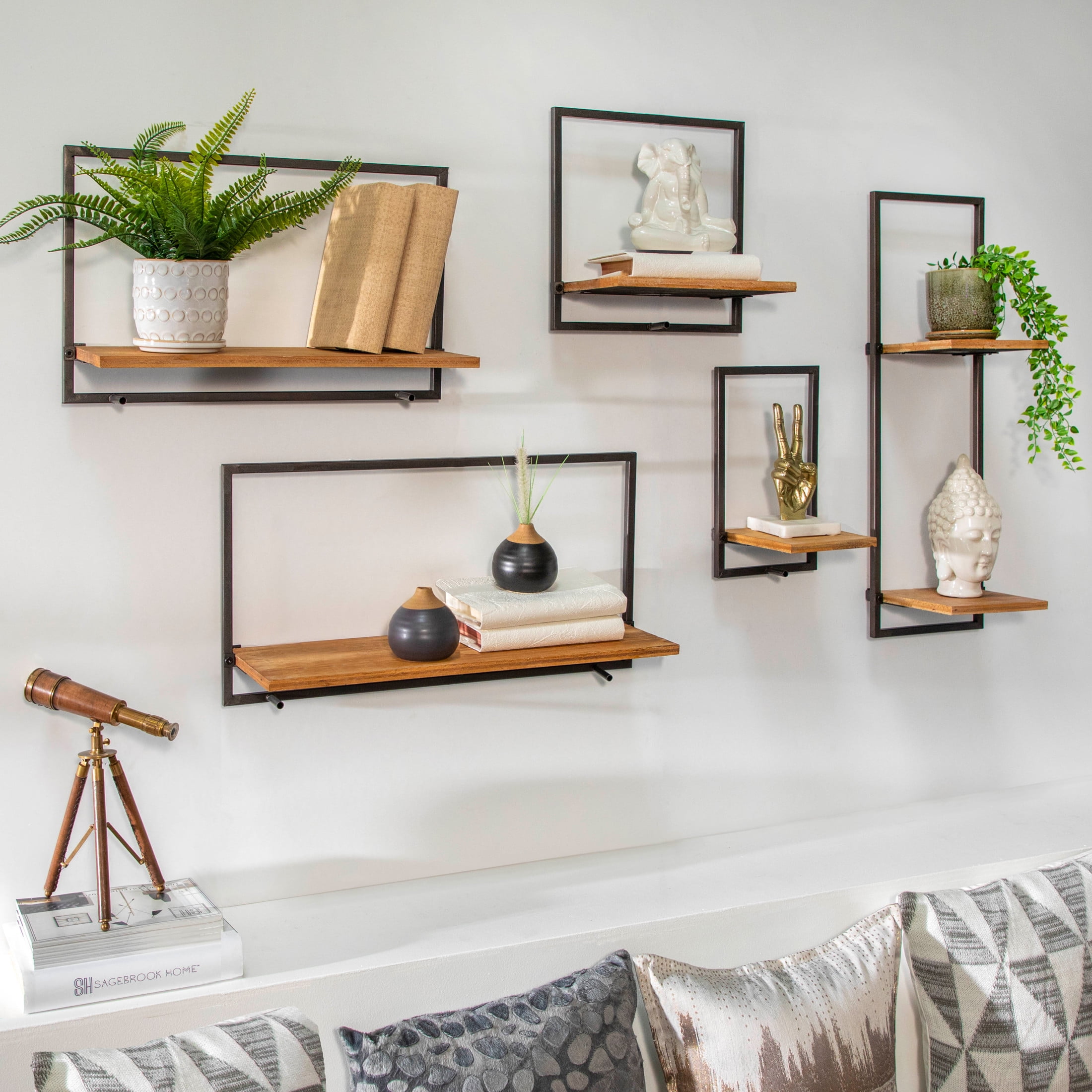 Sagebrook Home Ceramic Buddha Head Figurine - Serene Decor Accent ...