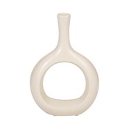 Sagebrook Home Ceramic Cut-Out Decorative Circle Vase - Walmart.com