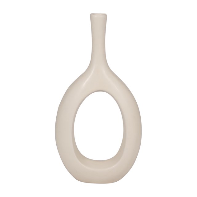 Sagebrook Home Ceramic Cut-Out Decorative Circle Vase - Walmart.com