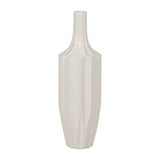 Sagebrook Home Ceramic Cylinder Fluted Vase - Walmart.com