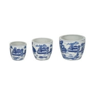 Zeckos AA Importing 59847 Blue And White Planter - Walmart.com