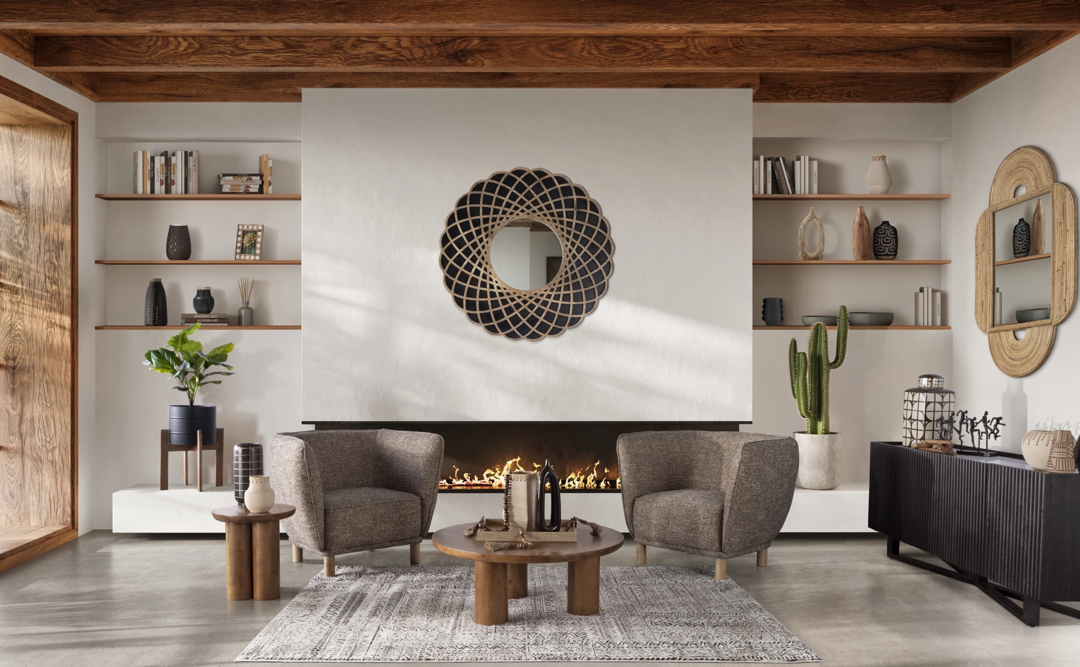 Sagebrook Home Chic Geometric Jar – Elegant Ceramic Container for Home ...