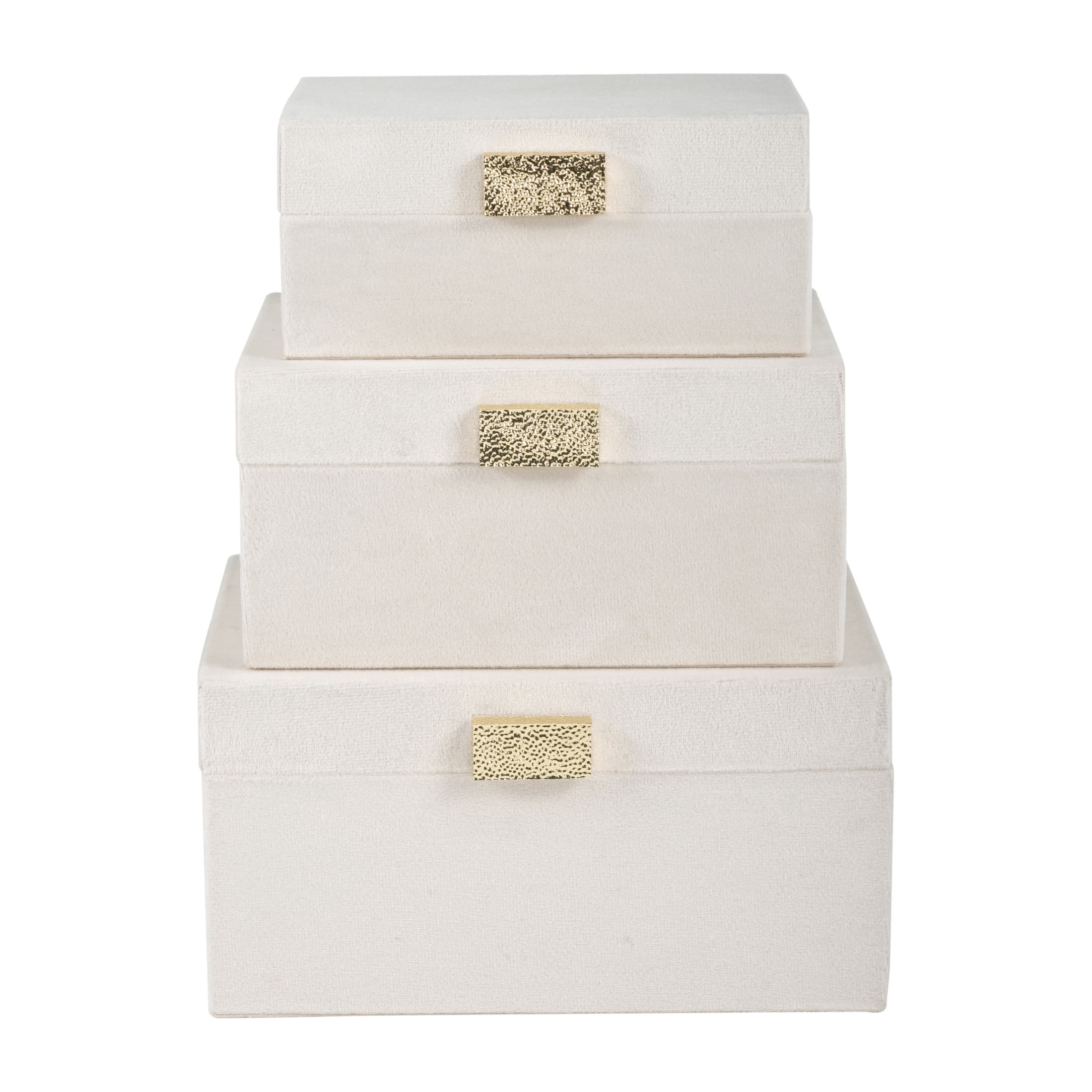 Sagebrook Home Chic Storage Solution: Stackable Decorative Boxes, Set ...