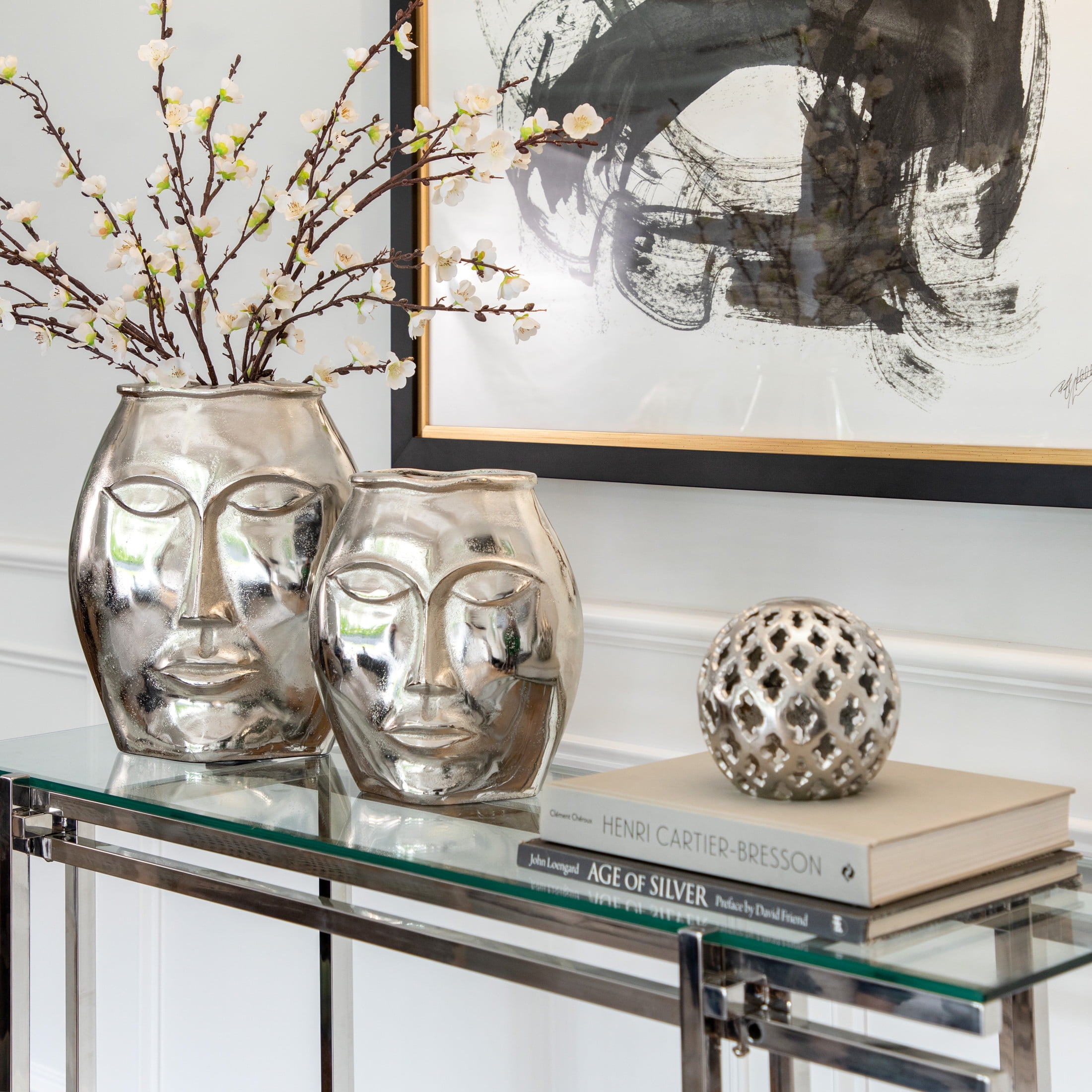 Sagebrook Home Decorative Metal Orb Contemporary Cut-Out Aluminum Orb ...